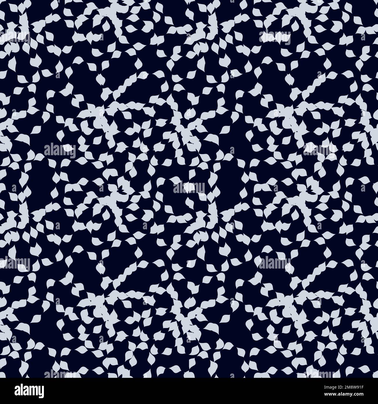 Seamless simple cute pattern of small white fragments like leaves on ...