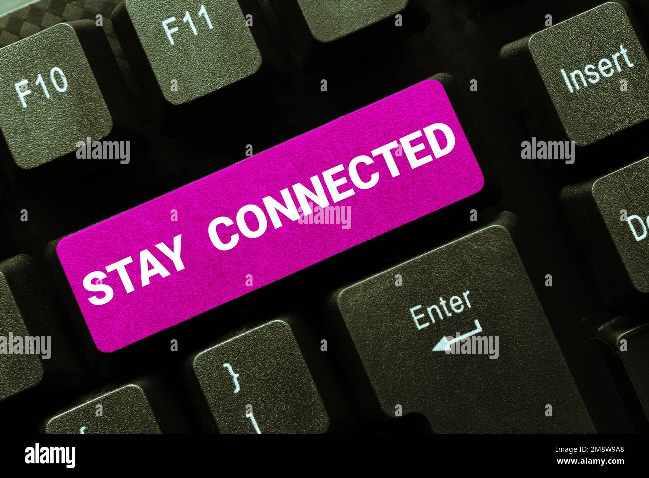 Sign displaying Stay Connected. Internet Concept To keep communicating ...