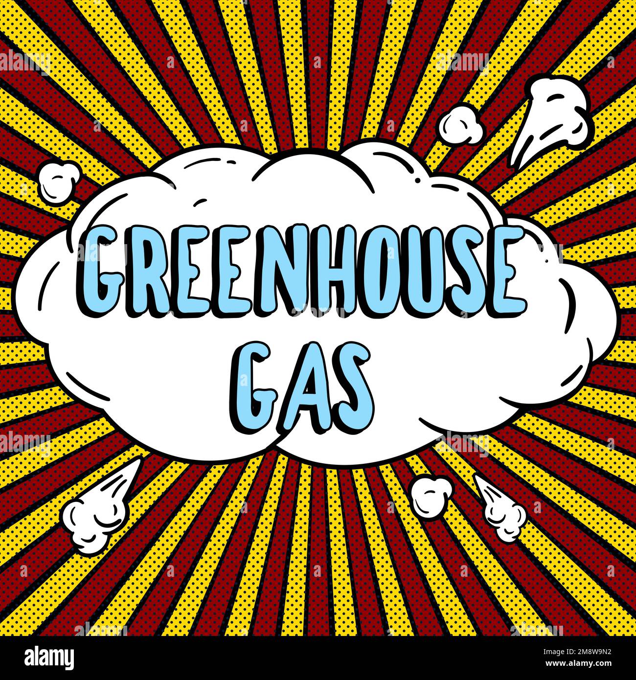 Conceptual caption Greenhouse Gas. Word for carbon dioxide contribute ...