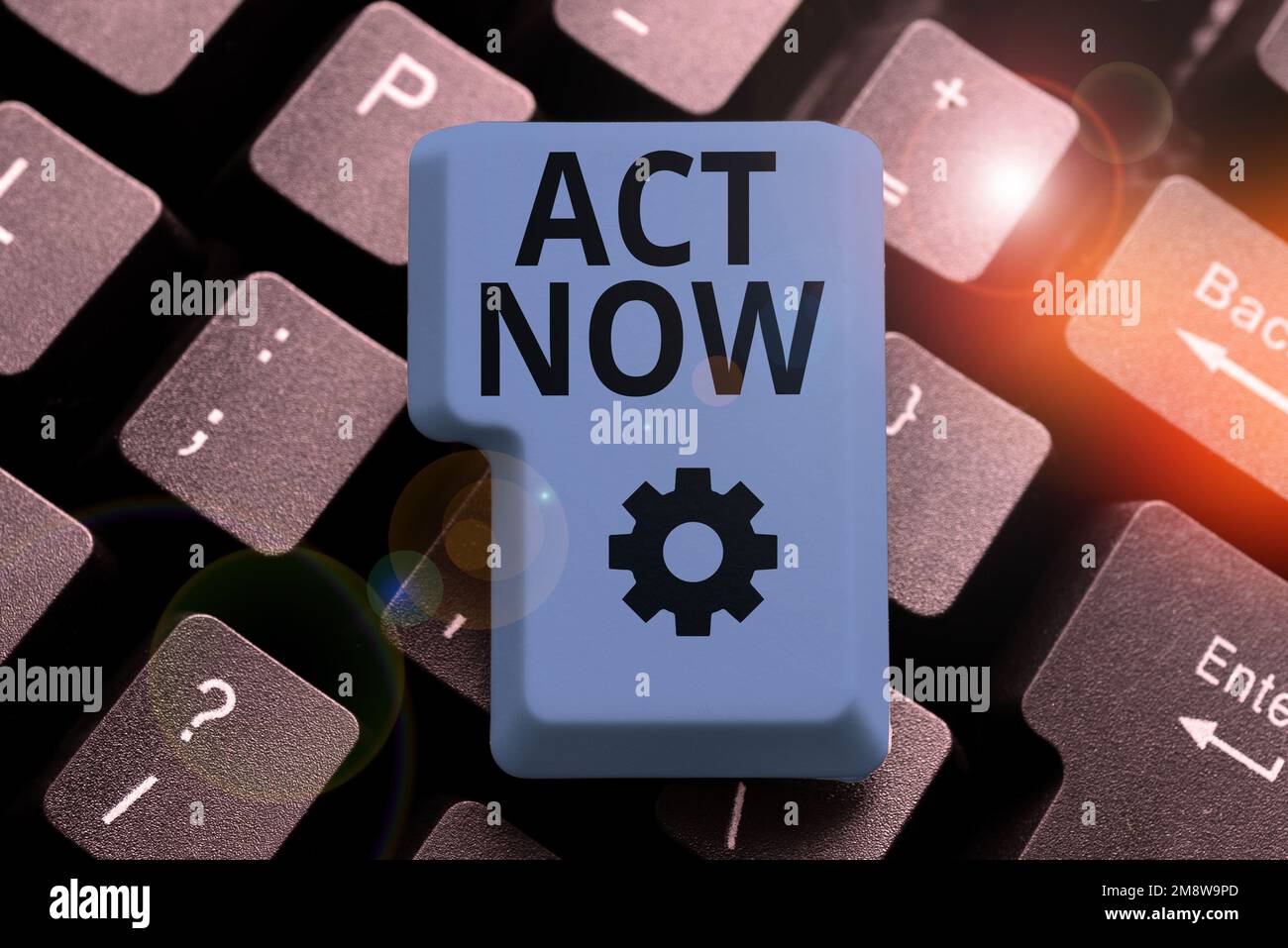 Hand writing sign Act Now. Word Written on do not hesitate and start ...