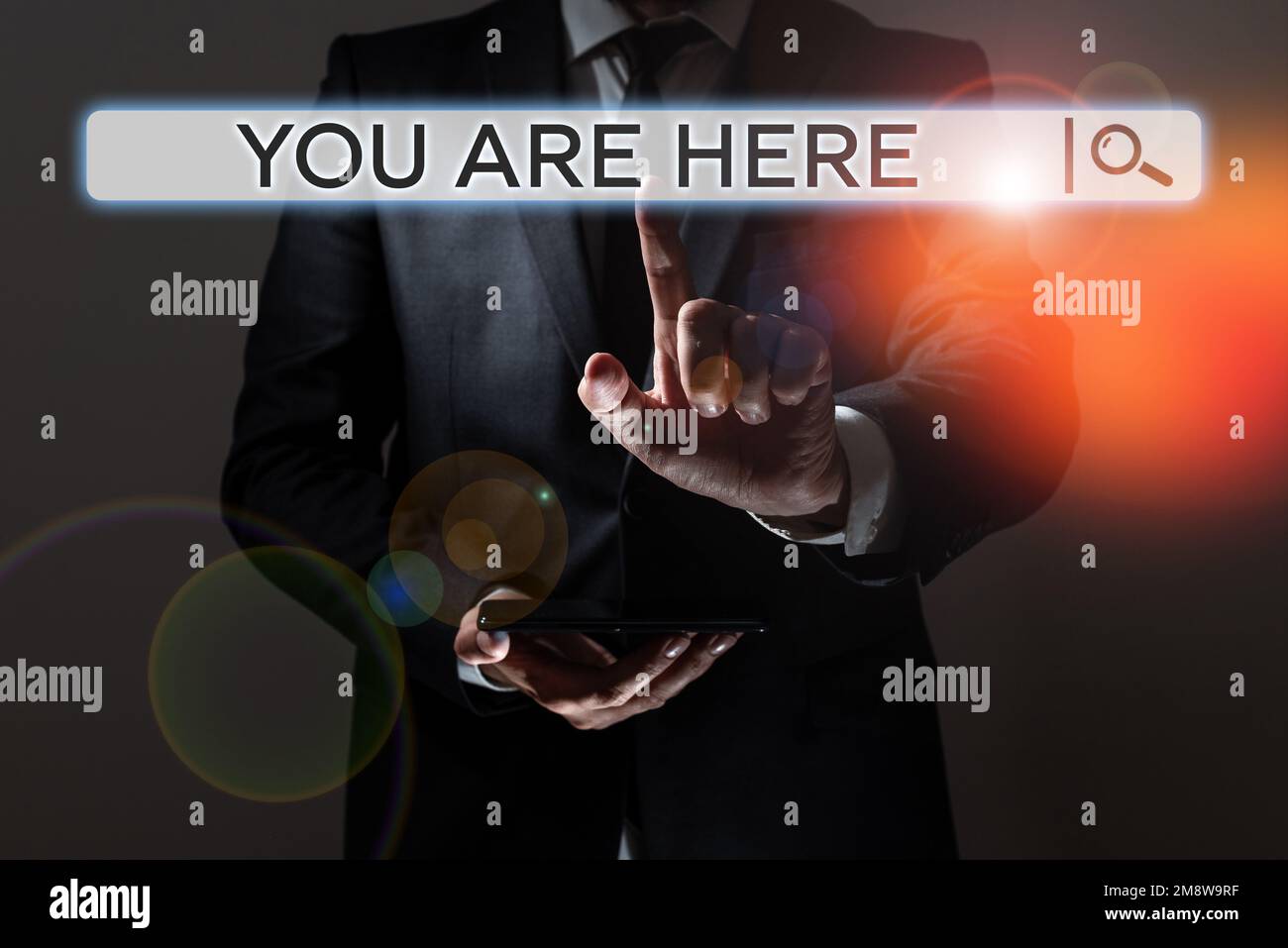 Conceptual caption You Are Here. Word for This is your location ...