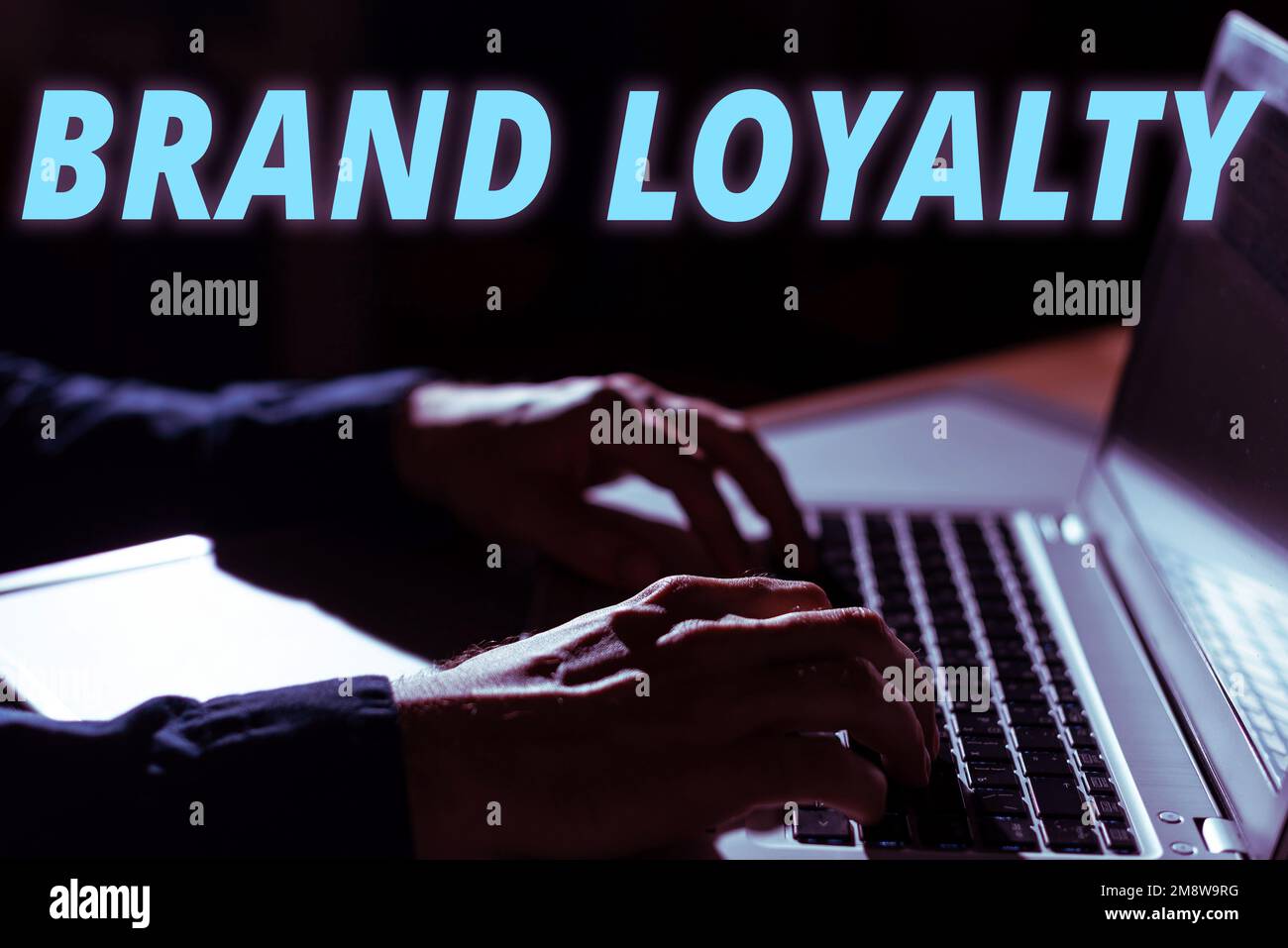 Conceptual caption Brand Loyalty. Concept meaning Repeat Purchase ...