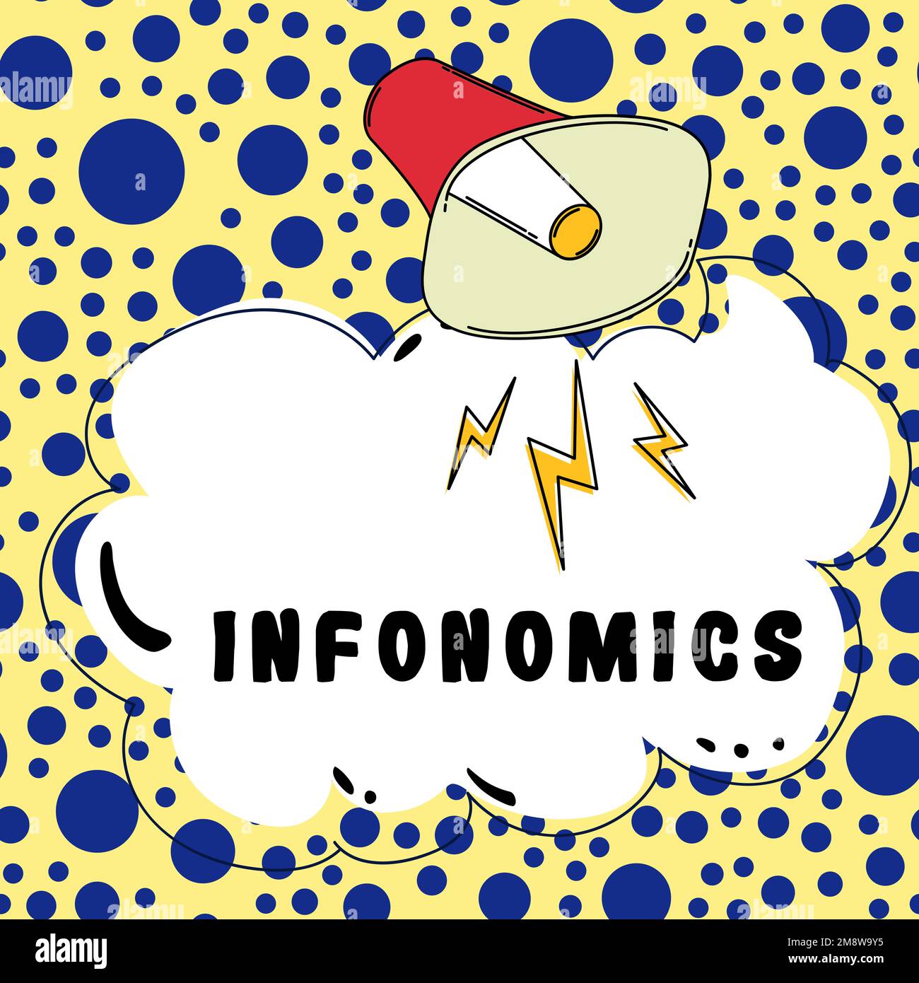Hand writing sign Infonomics. Business idea visual image used to ...