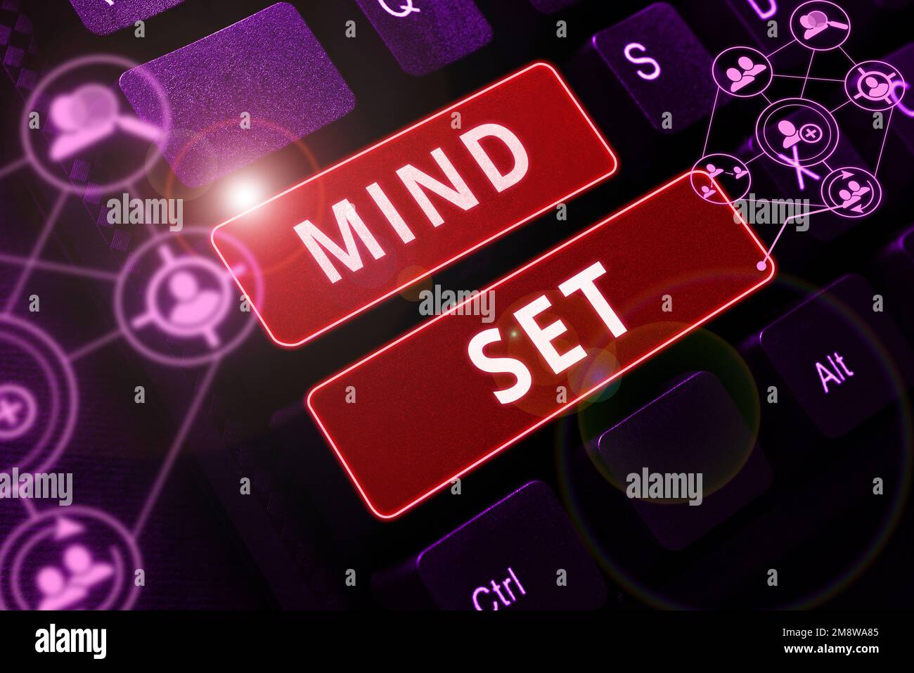 Conceptual display Mind Set. Business idea A standard thought of a ...