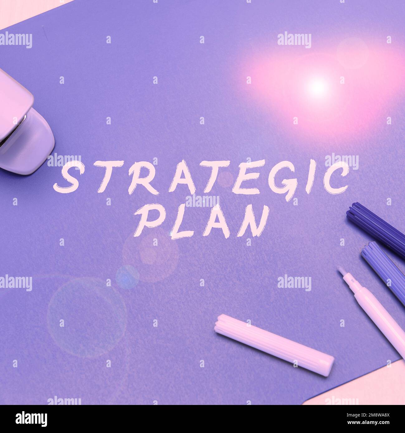 Sign displaying Strategic Plan. Concept meaning A process of defining ...