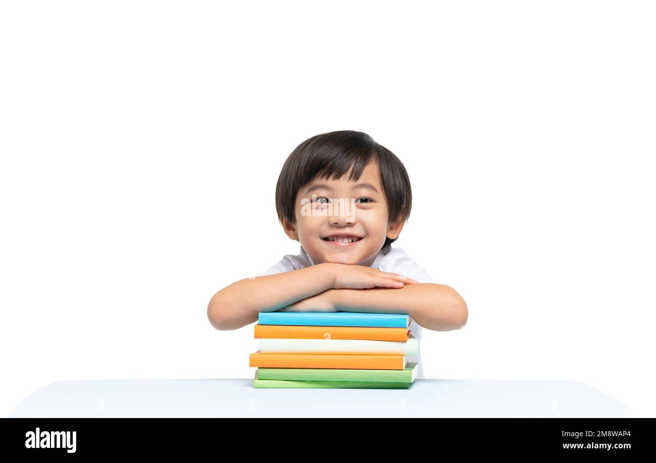 The little boy in learning Stock Photo - Alamy