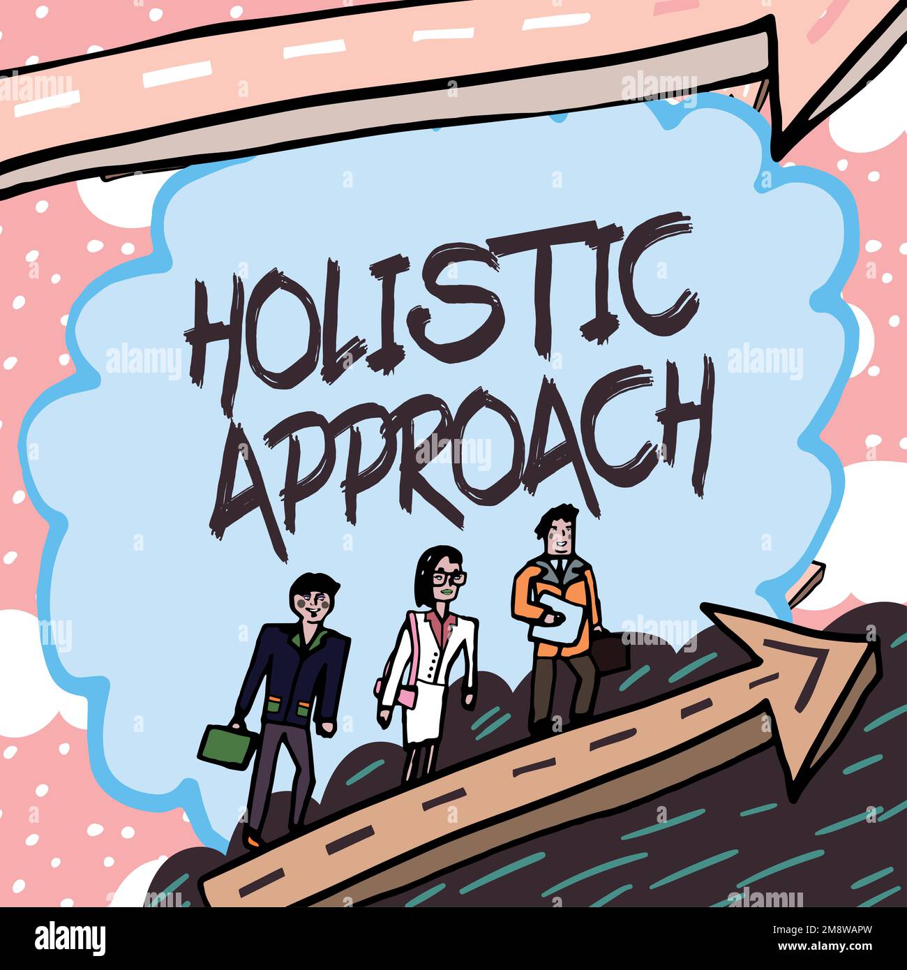 Text sign showing Holistic Approach. Conceptual photo characterized ...