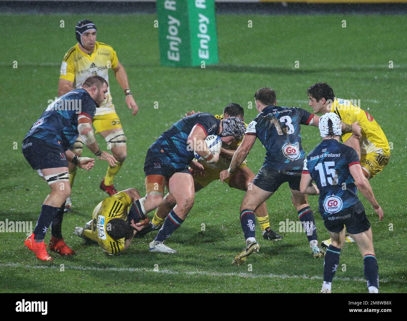 Luke Marshall and Stewart Moore of Ulster Rugby during the Champions ...