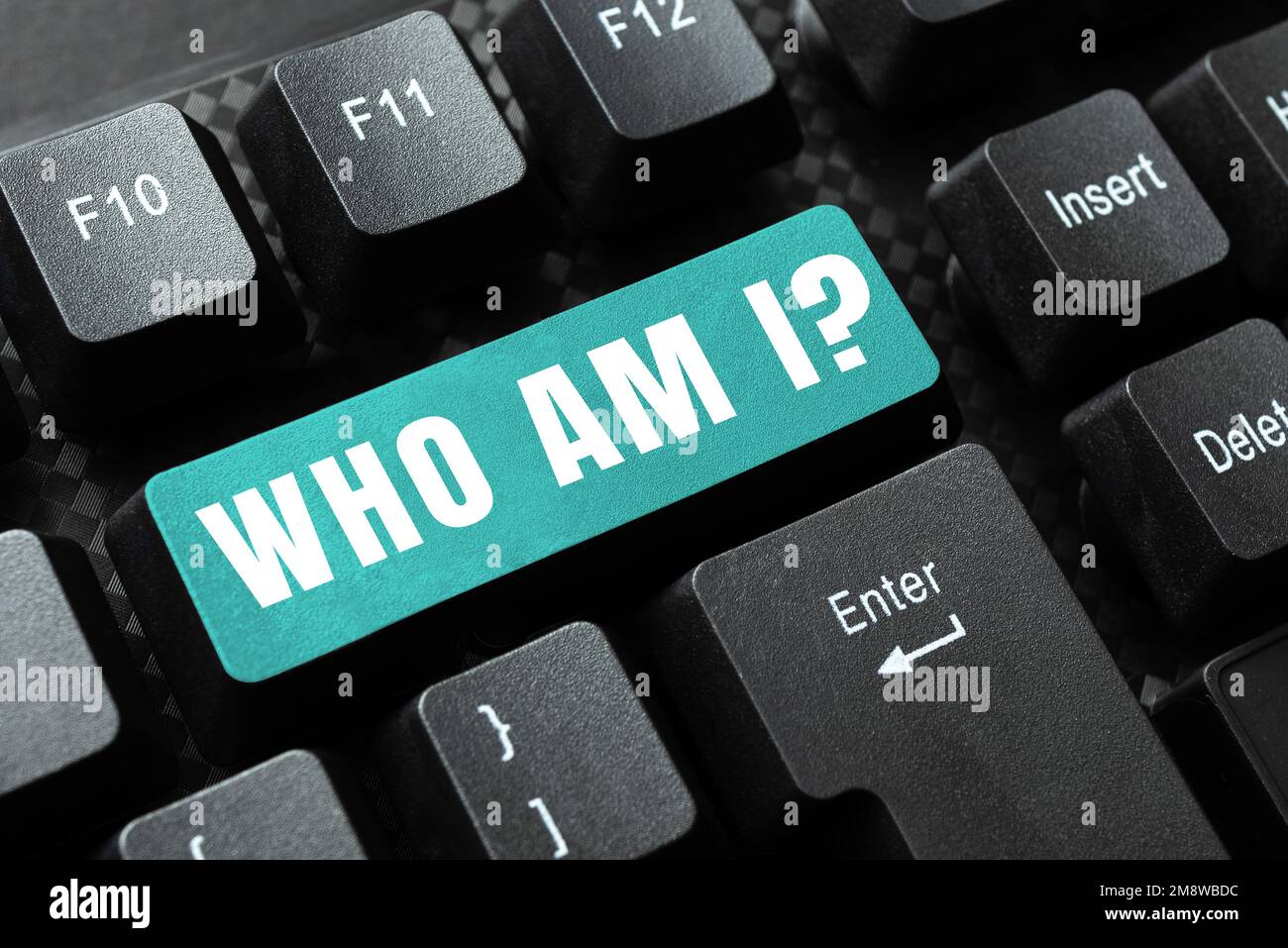 Inspiration showing sign Who Am I. Business concept when being asked ...