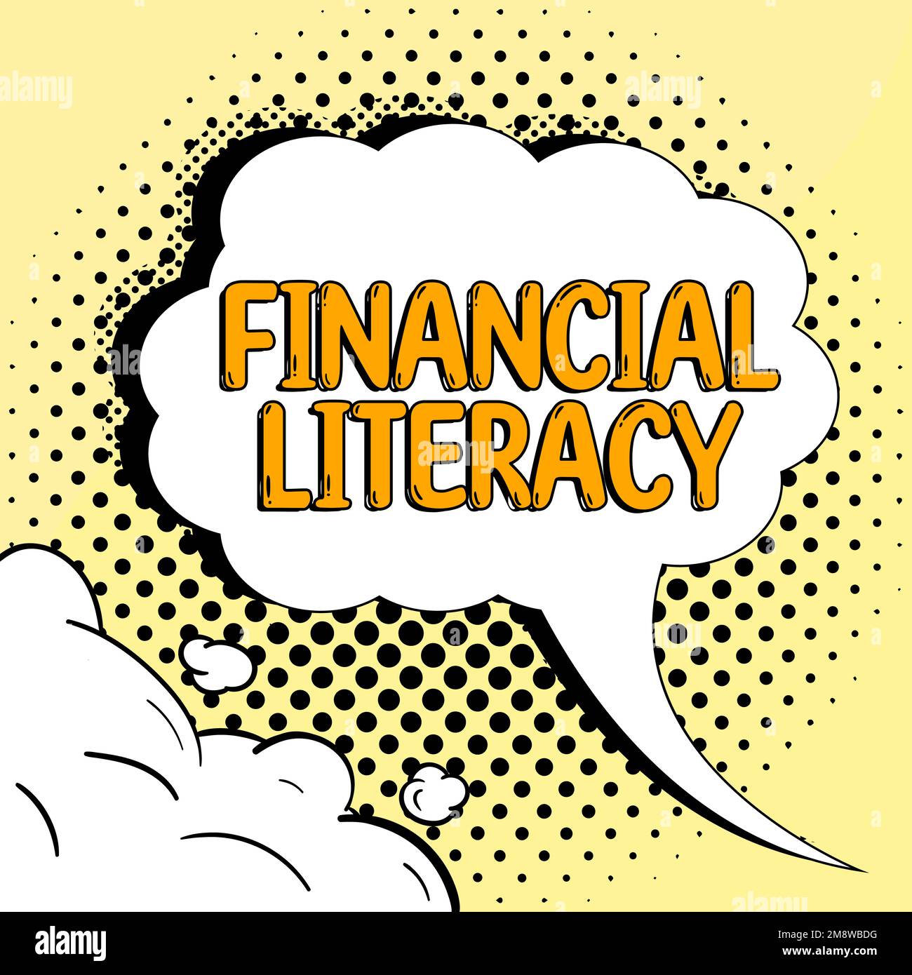 Conceptual caption Financial Literacy. Business showcase Understand and ...