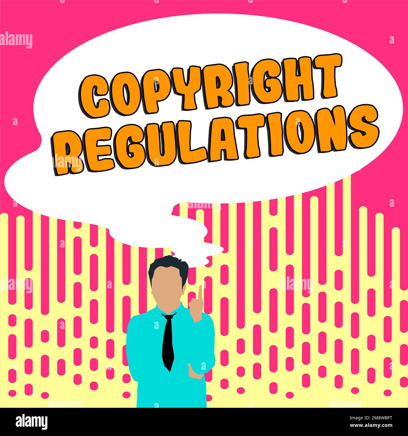 Hand writing sign Copyright Regulations. Concept meaning body of law ...