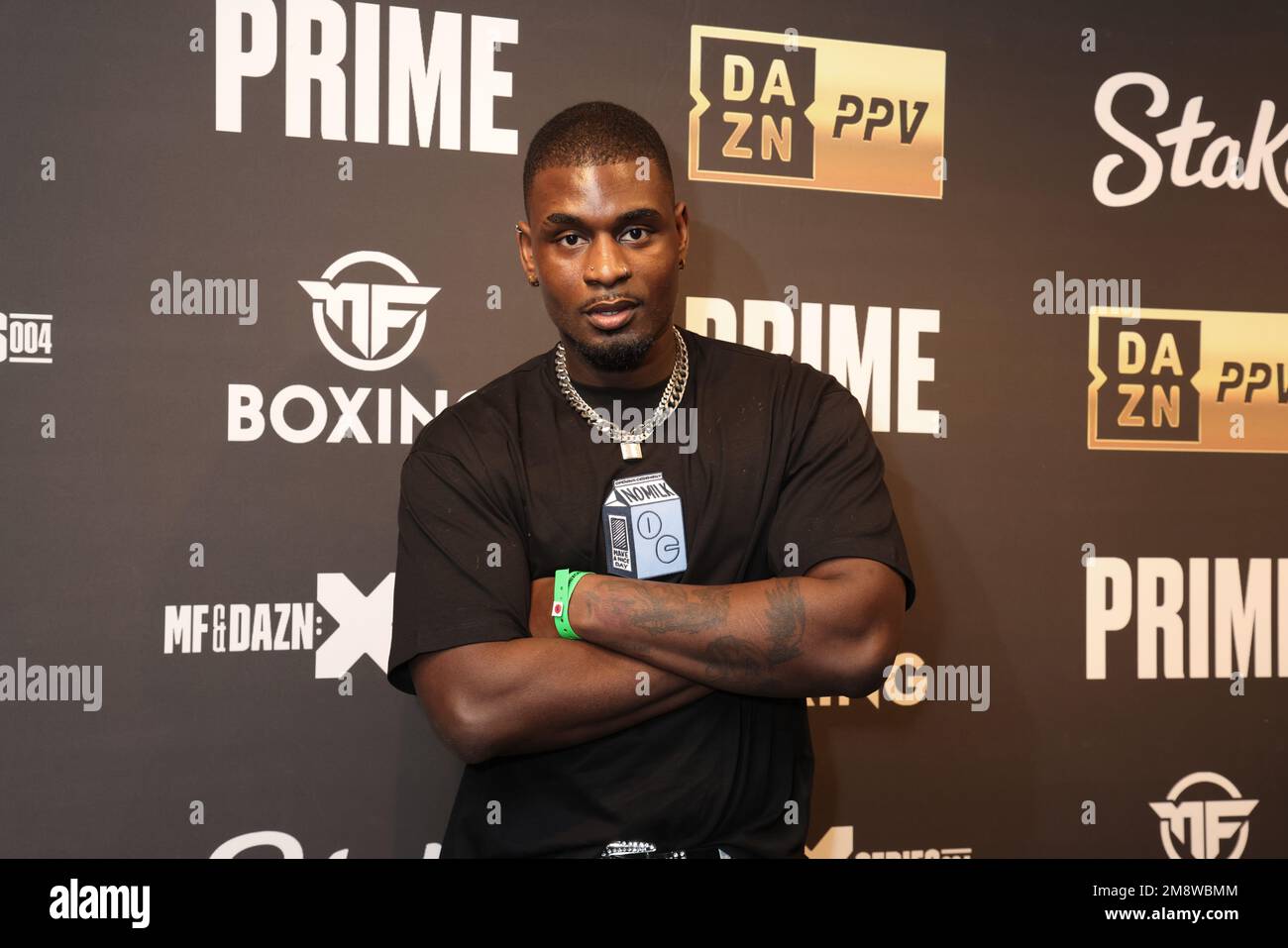 Dami Hope arrives for the KSI v FaZe Temperrr fight at OVO Arena ...