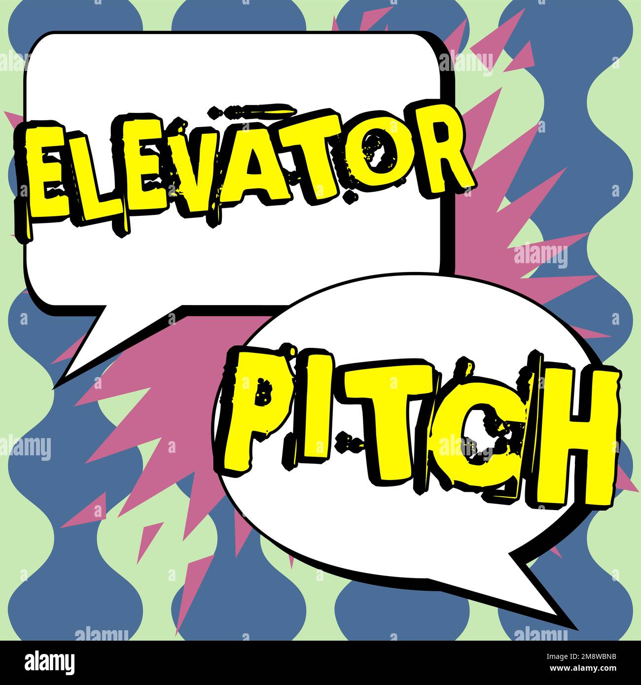 Sign displaying Elevator Pitch, Business idea A persuasive sales pitch ...