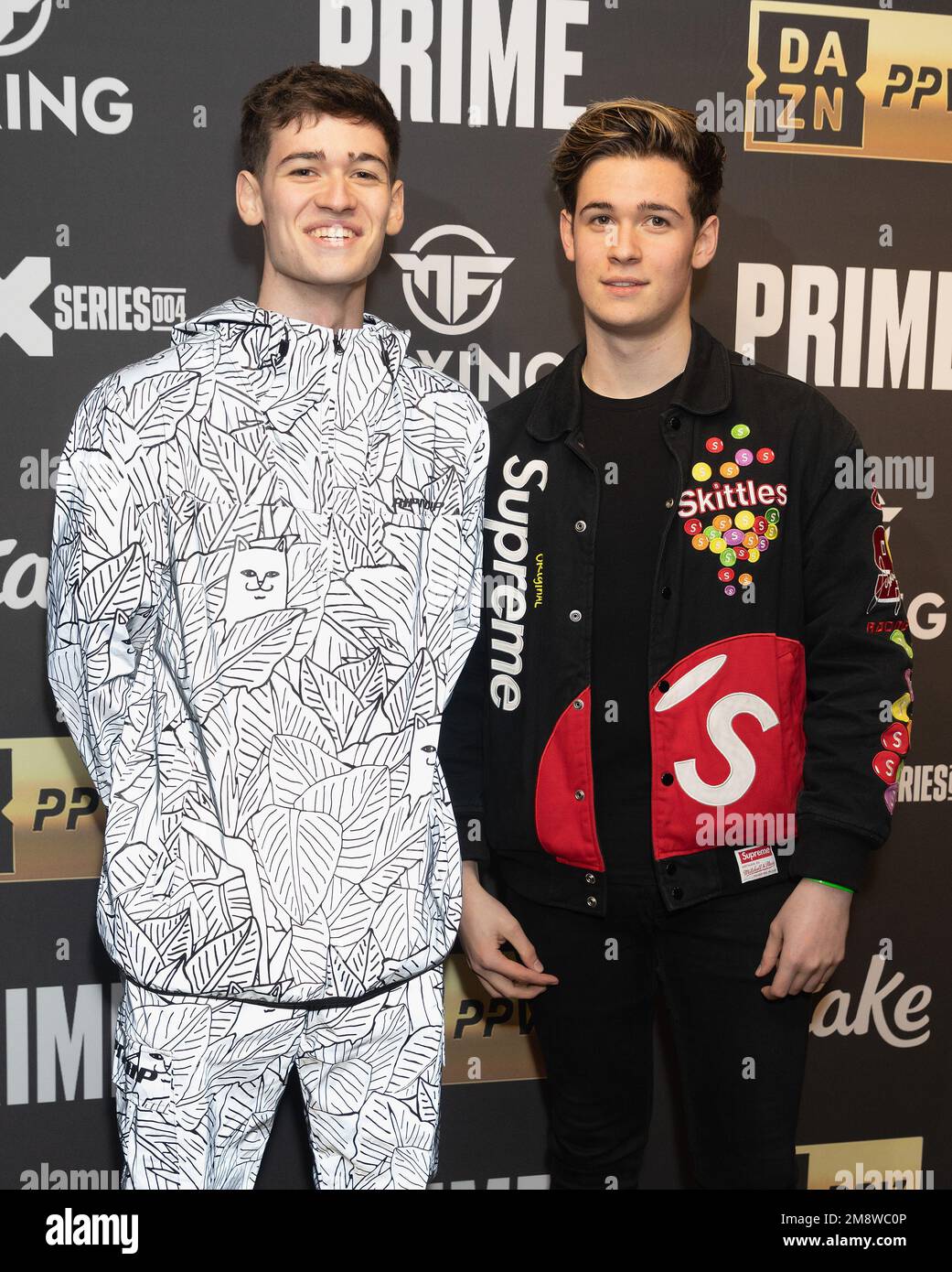 London, UK. 14 January, 2023. Max Mills and Harvey Mills attend the ...