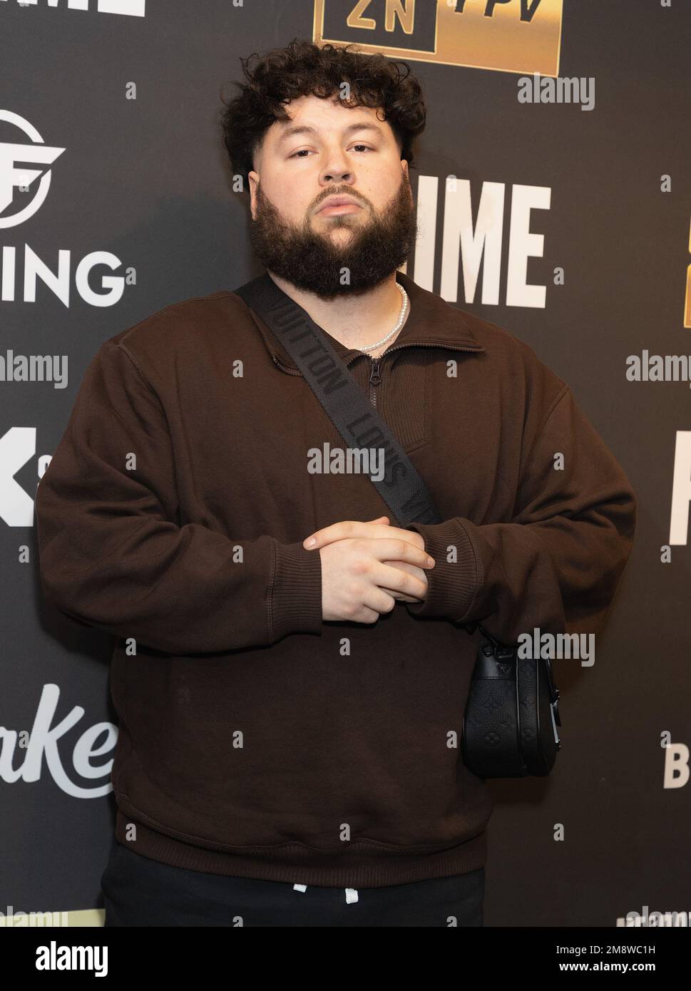 London, UK. 14 January, 2023. S-X attends the Arrivals at the KSI v ...