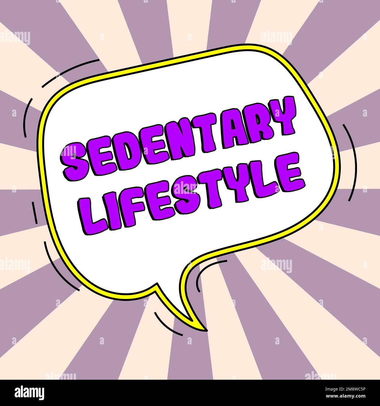 Hand writing sign Sedentary Lifestyle. Business showcase ways and means ...