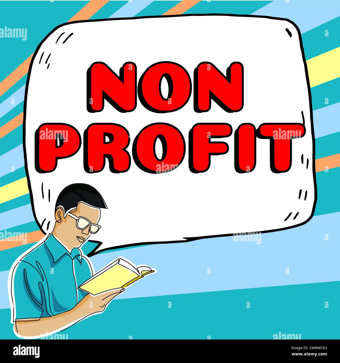 Text sign showing Non Profit. Business overview type of organization ...