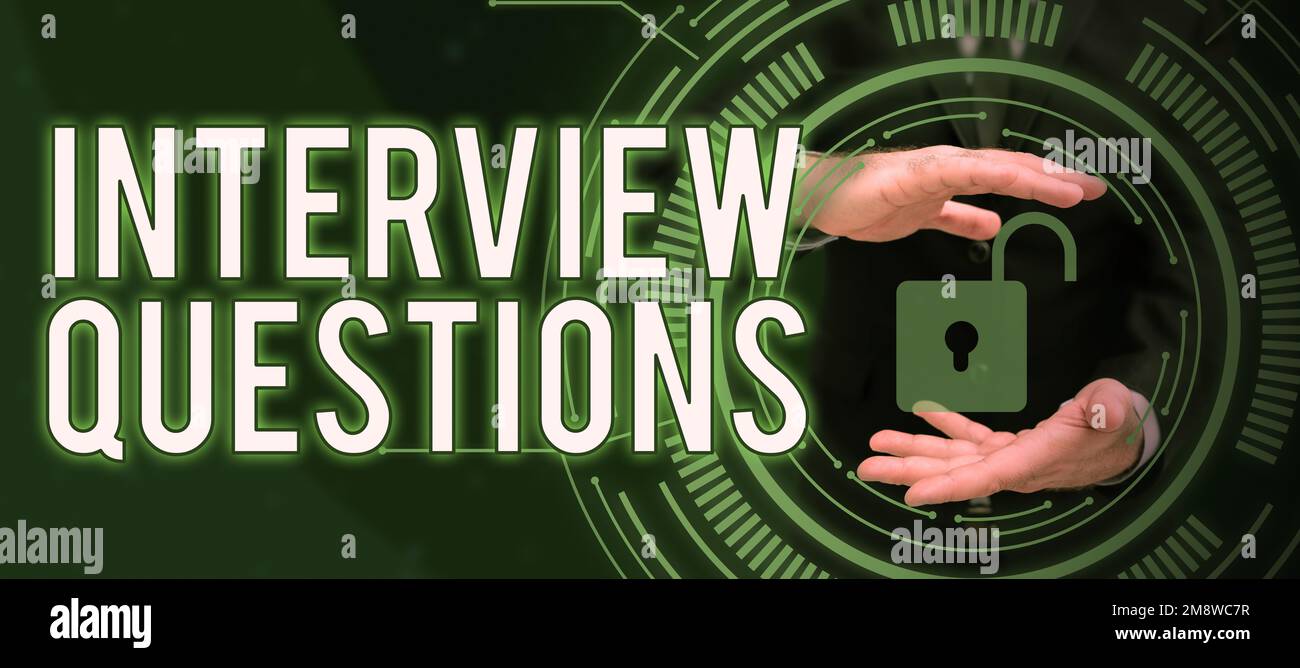 Conceptual caption Interview Questions. Business idea Typical topic being ask or inquire during ...