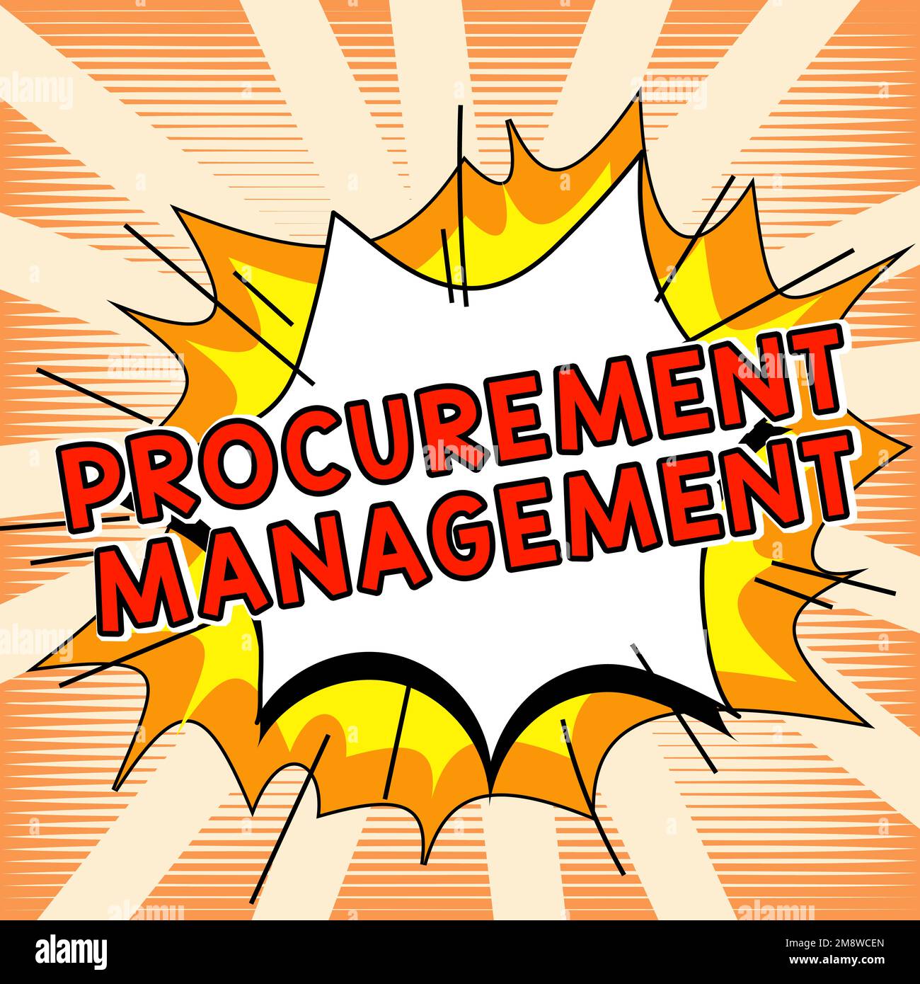 Sign displaying Procurement Management. Business showcase buying Goods ...