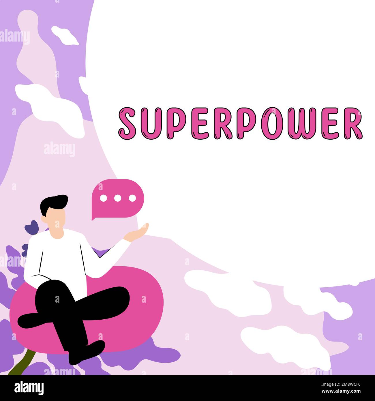 Conceptual caption Superpower. Business showcase a power or ability of ...