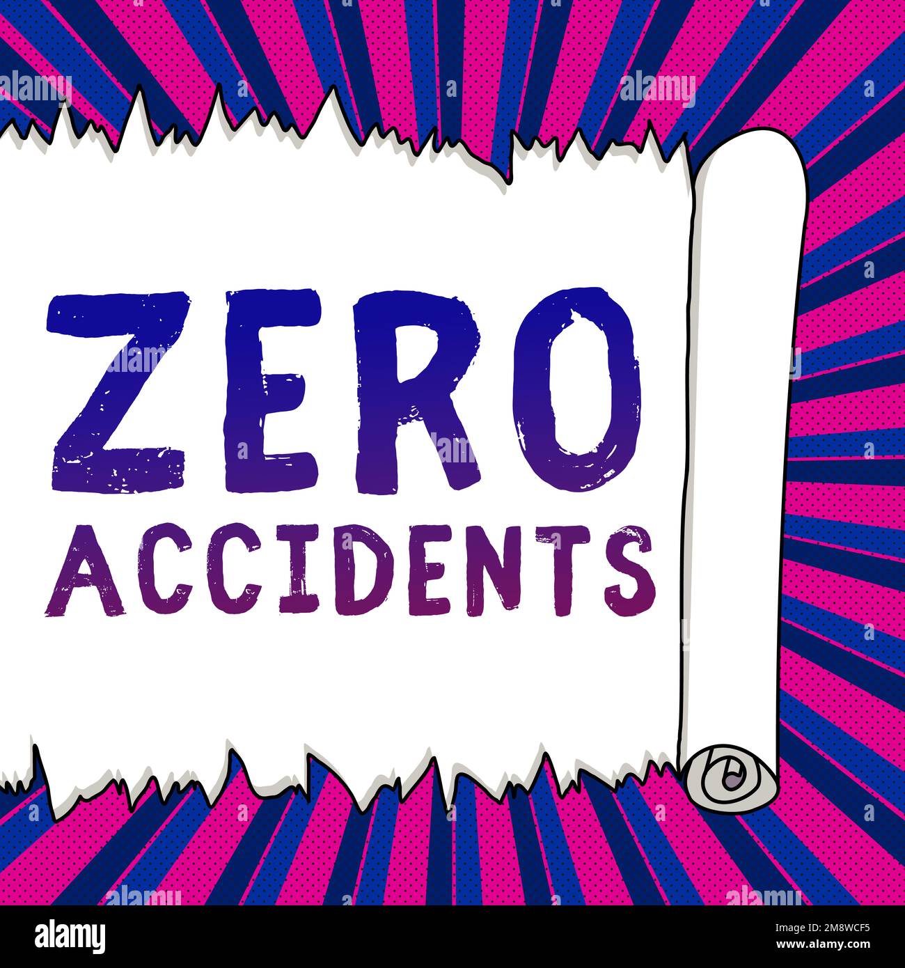 Sign displaying Zero Accidents. Business approach important strategy ...
