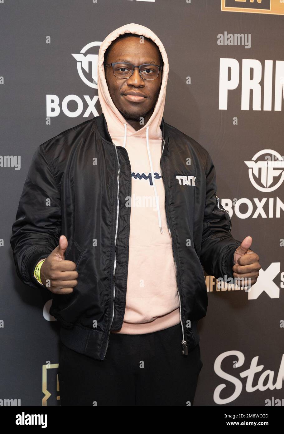 London, UK. 14 January, 2023. Deji Olatunji attends the Arrivals at the ...