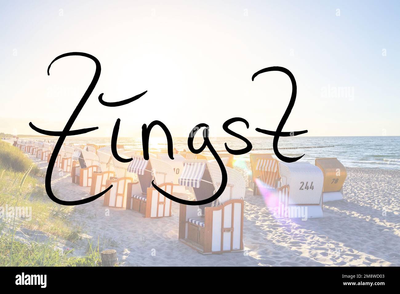 Place name handwritten with a photo of the place in the background ...