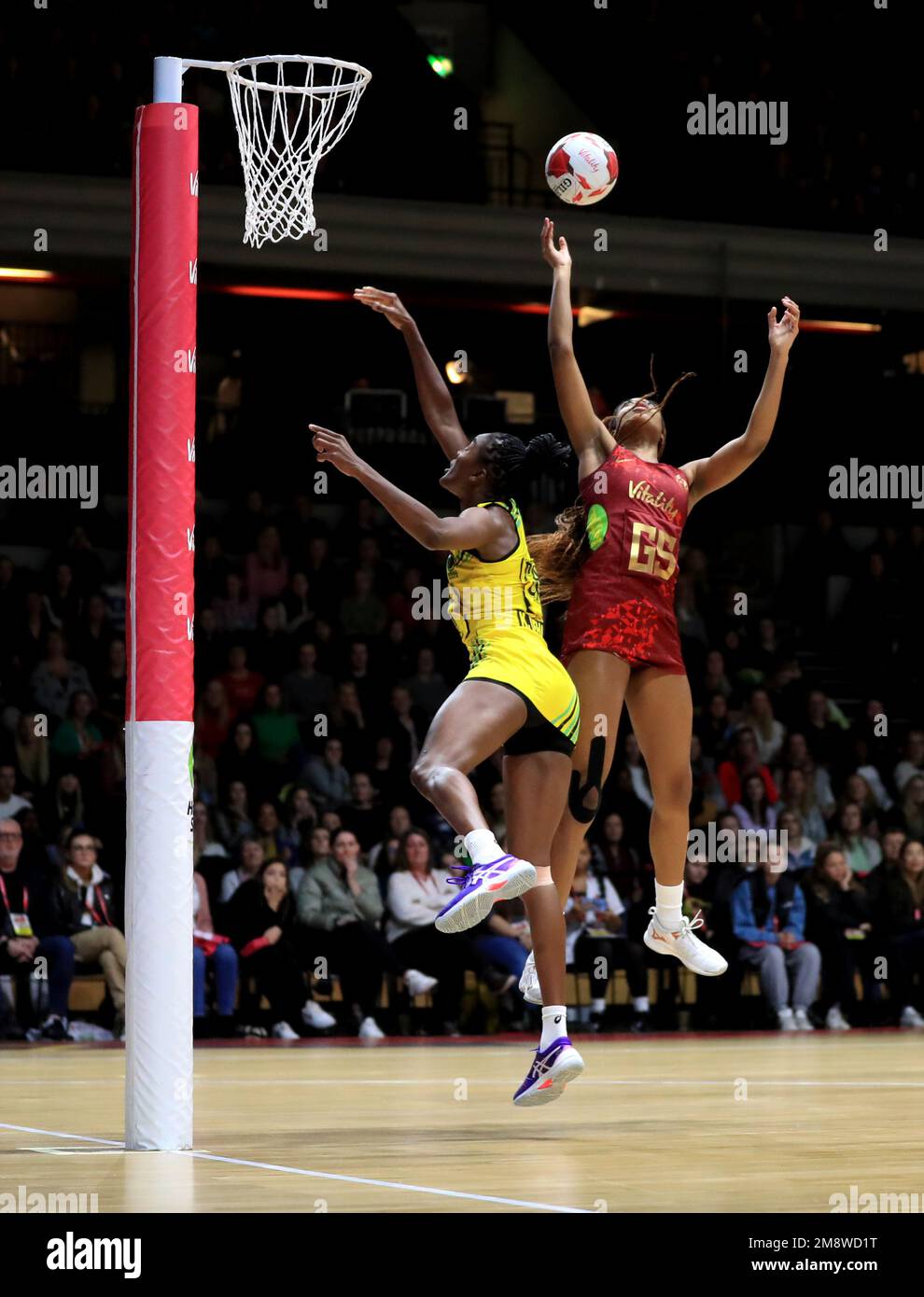 England’s Olivia Tchine in action during the Vitality Netball ...
