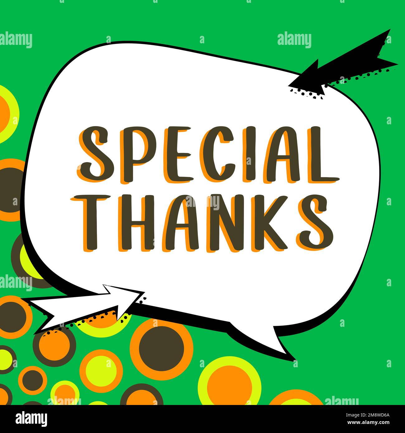 Conceptual display Special Thanks. Word Written on expression of ...