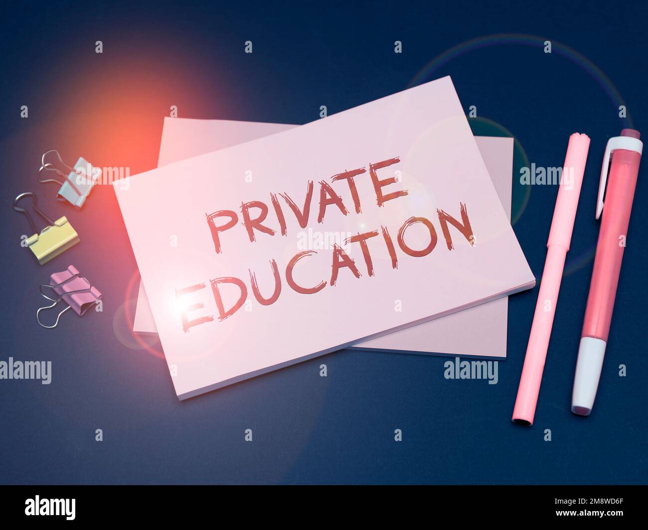 Hand writing sign Private Education. Concept meaning Belonging for use ...