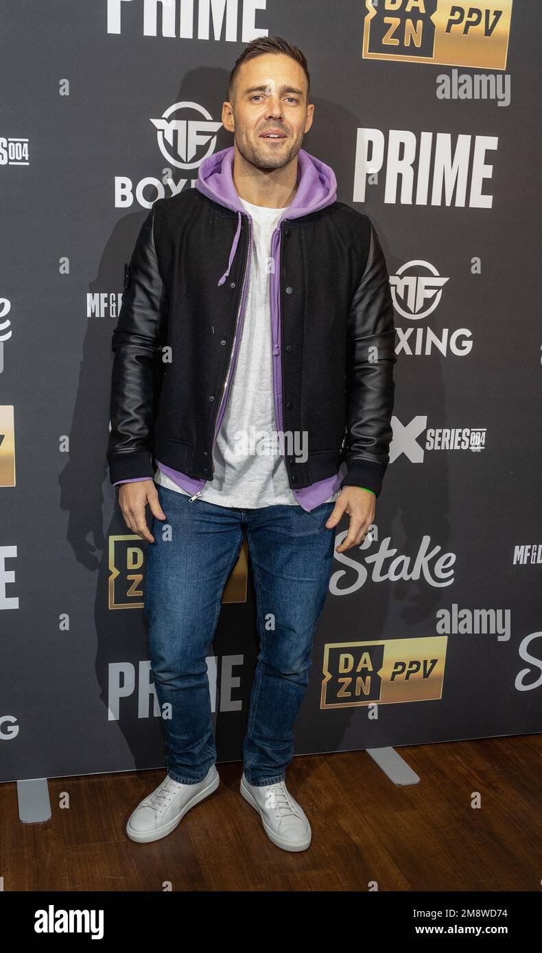 London, UK. 14 January, 2023. attends the Arrivals at the KSI v FaZe ...