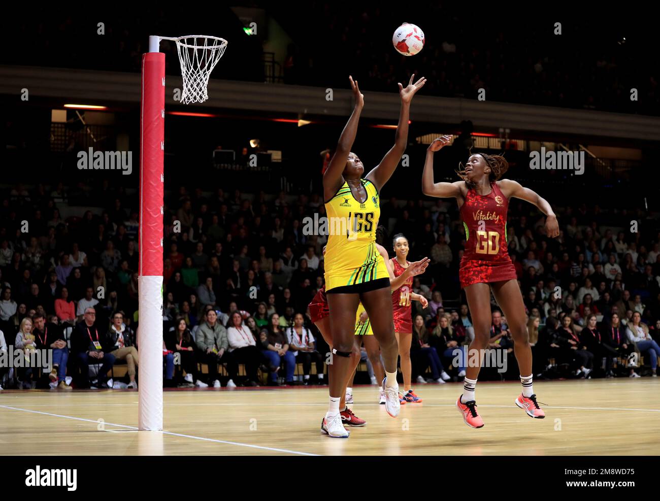 England’s Funmi Fadoju in action during the Vitality Netball ...
