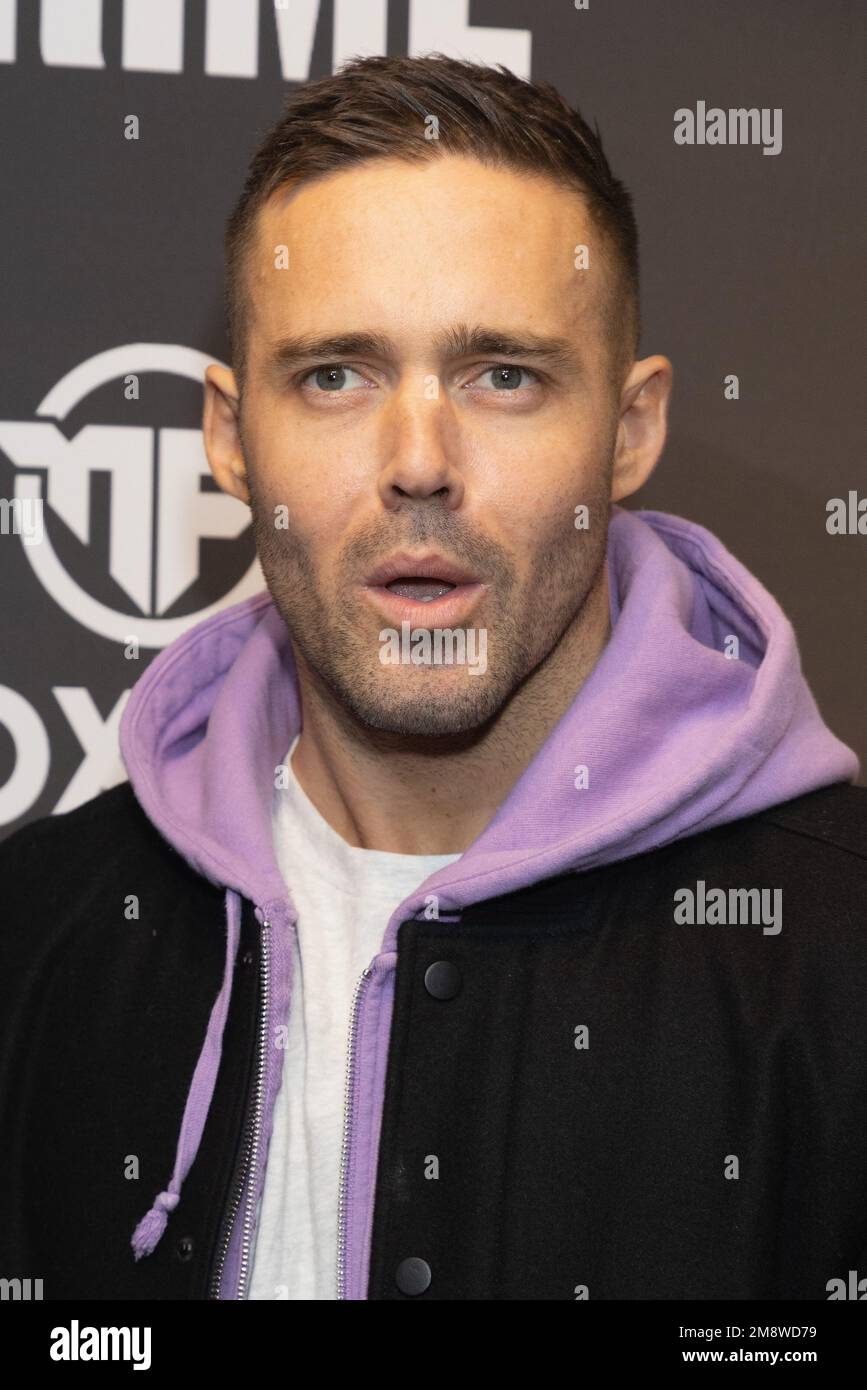 London, UK. 14 January, 2023. attends the Arrivals at the KSI v FaZe ...