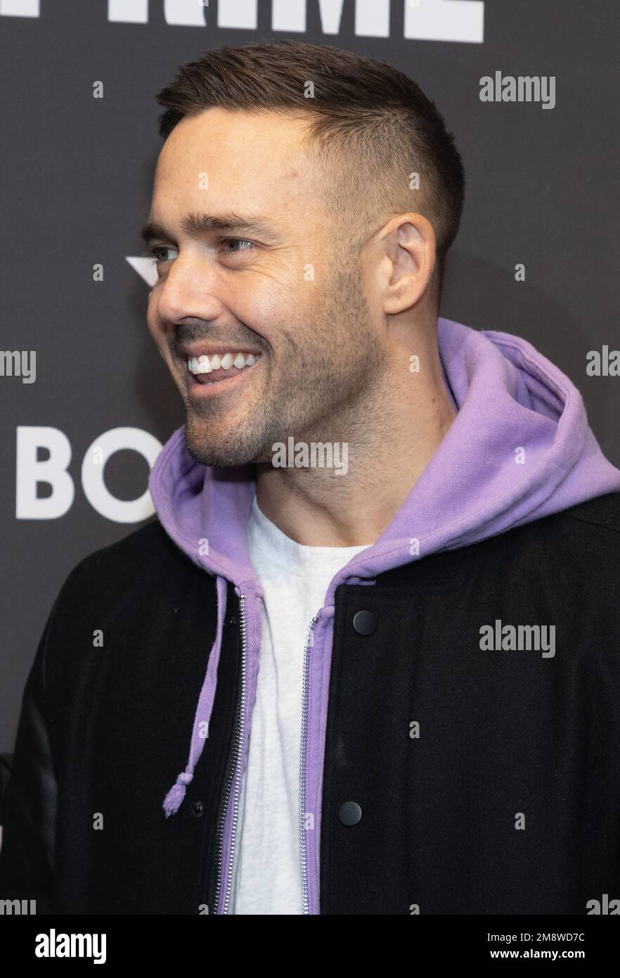 London, UK. 14 January, 2023. attends the Arrivals at the KSI v FaZe ...