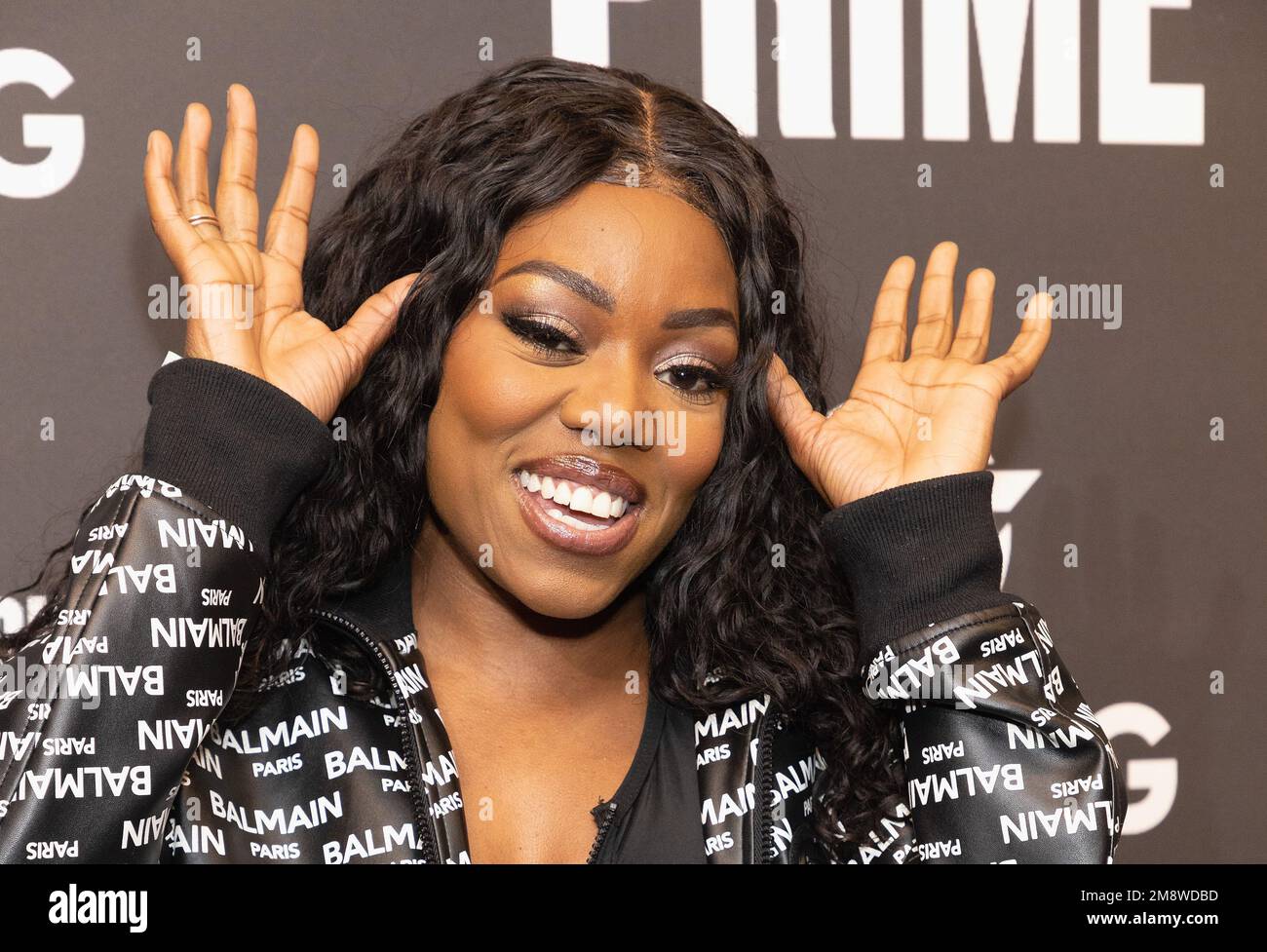 London, UK. 14 January, 2023. attends the Arrivals at the KSI v FaZe ...