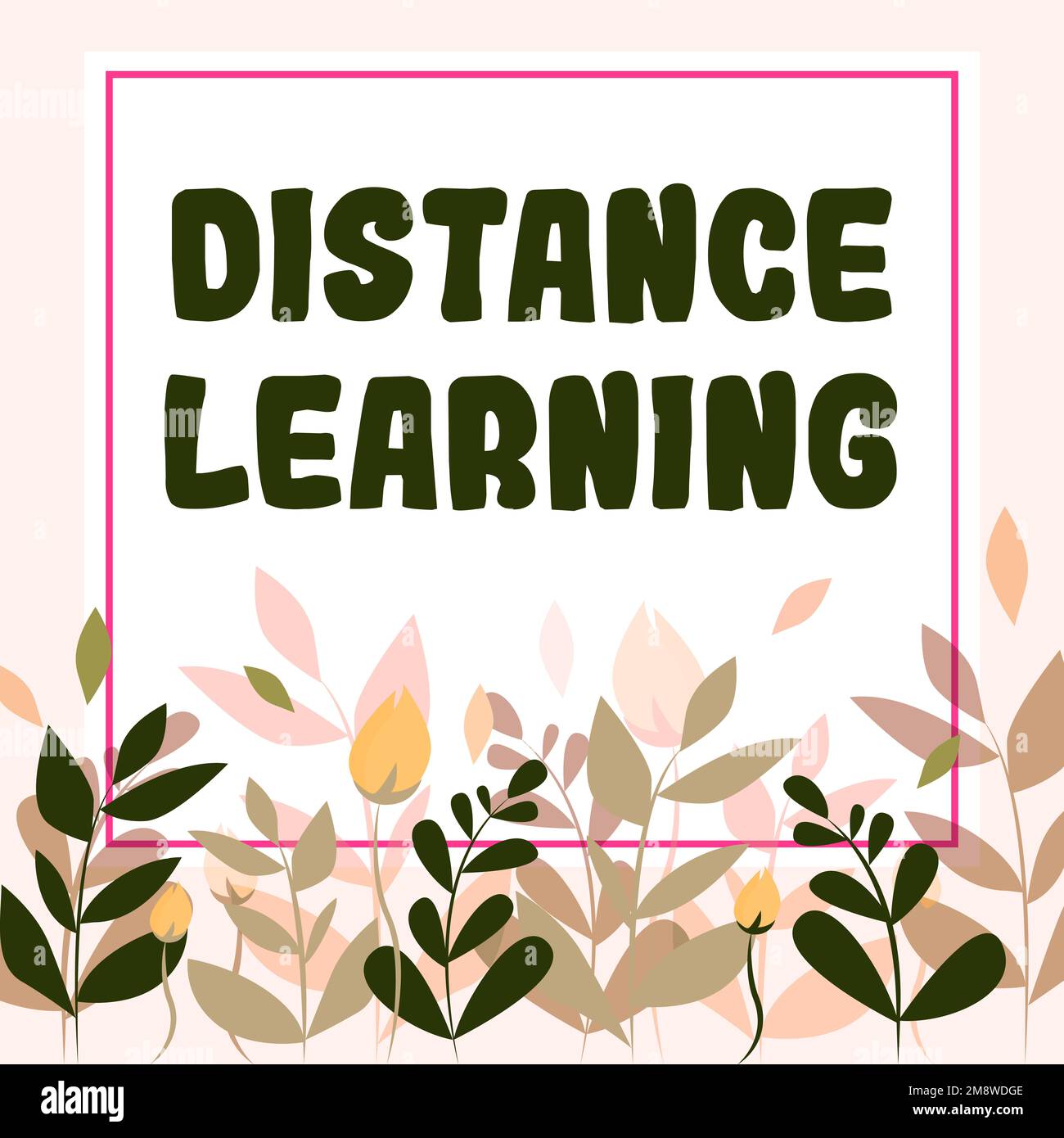 Sign displaying Distance Learning. Word Written on educational lectures ...
