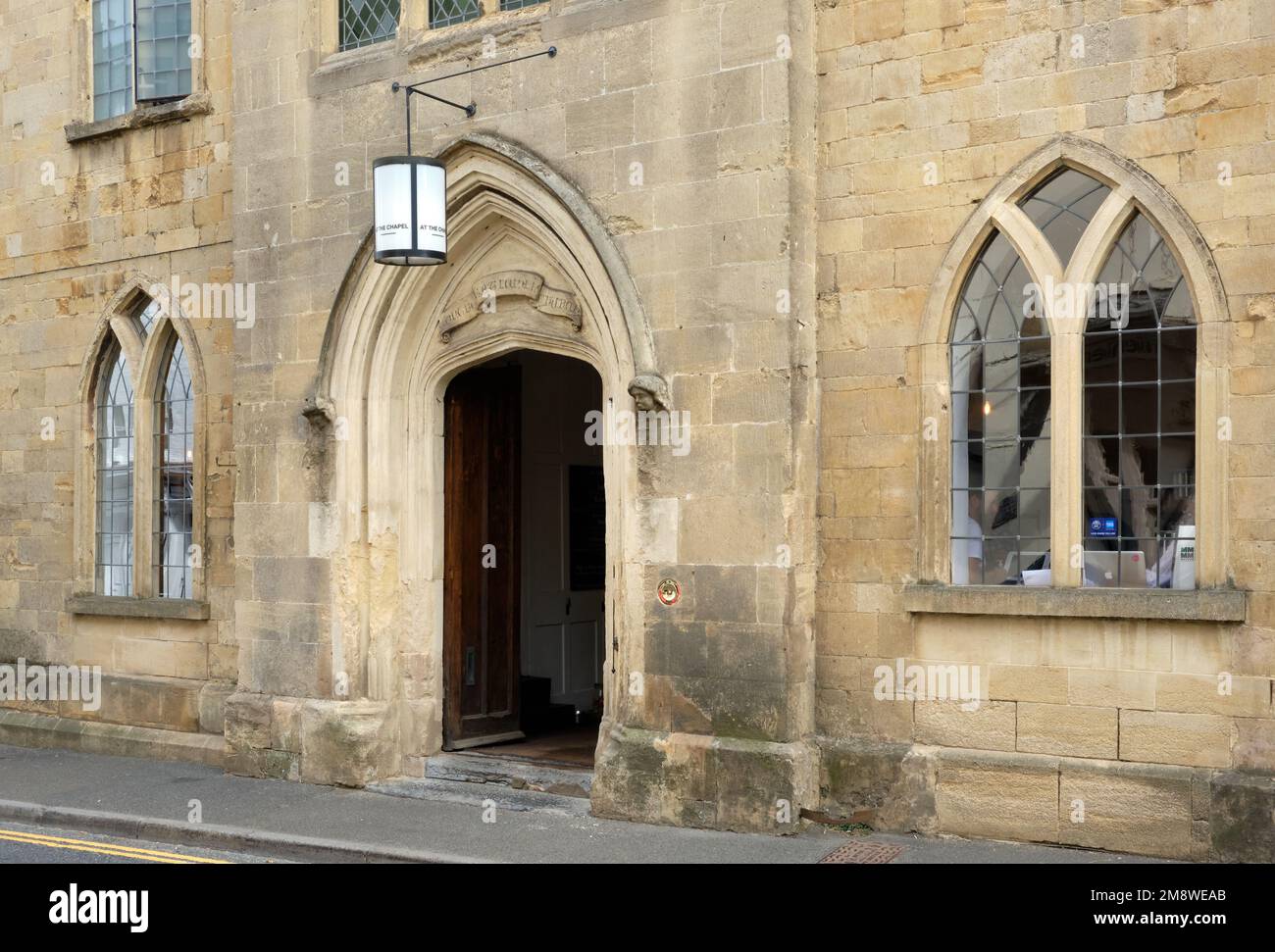 The Chapel Restaurant Bruton Exterior View Stock Photo - Alamy