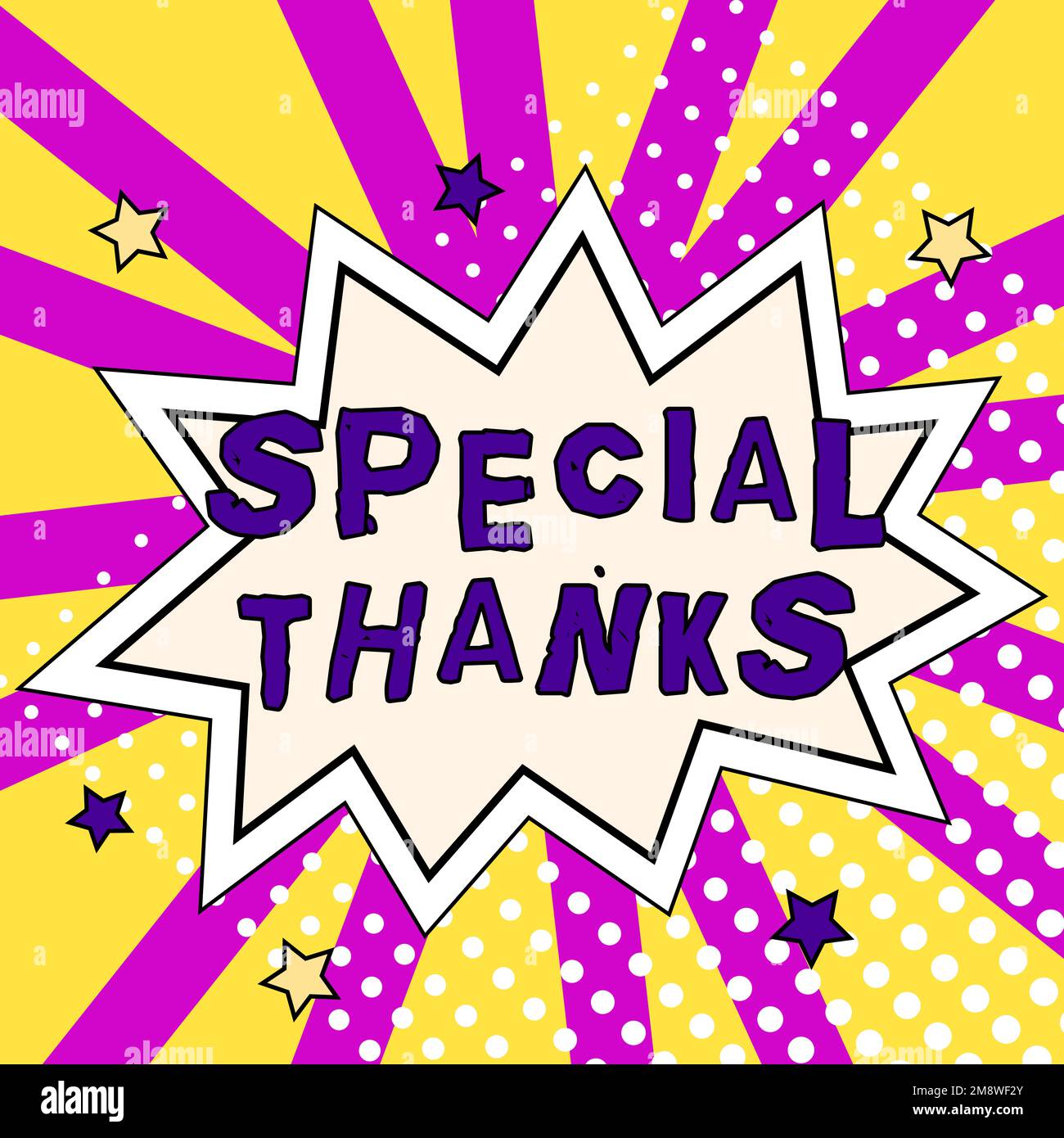 Conceptual display Special Thanks. Internet Concept expression of ...