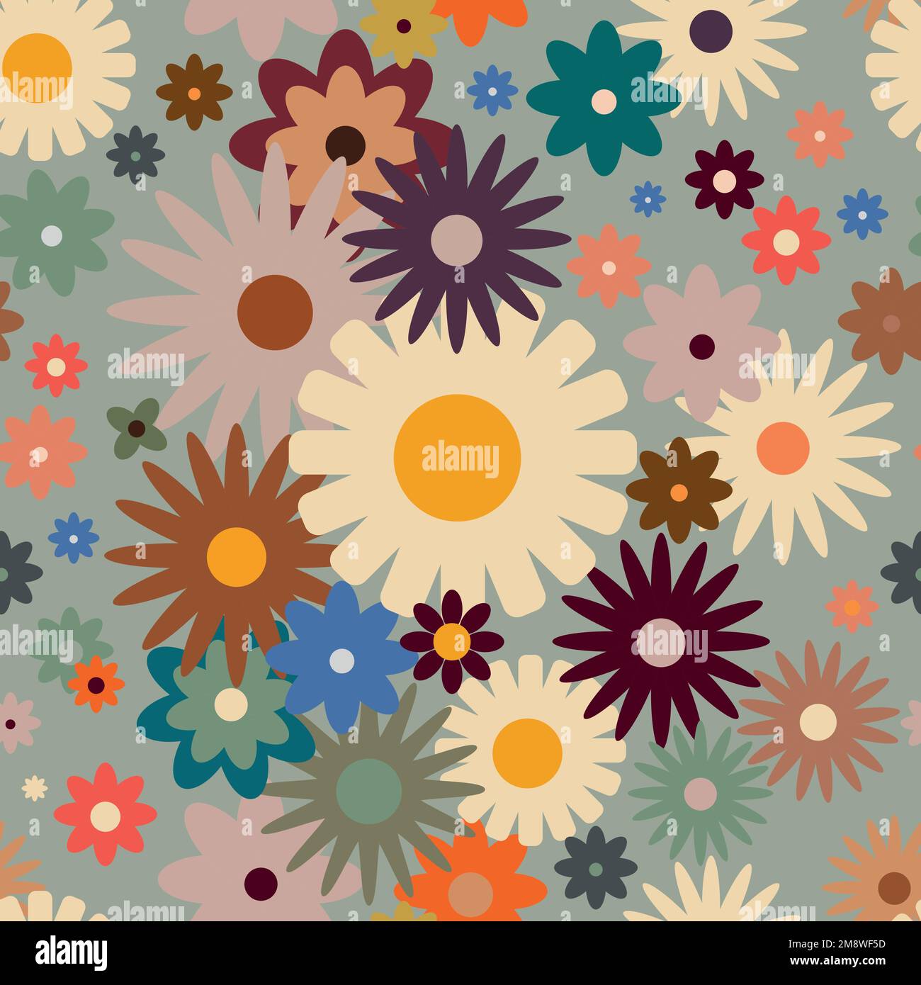 1960s pattern decoration Stock Vector Images - Alamy