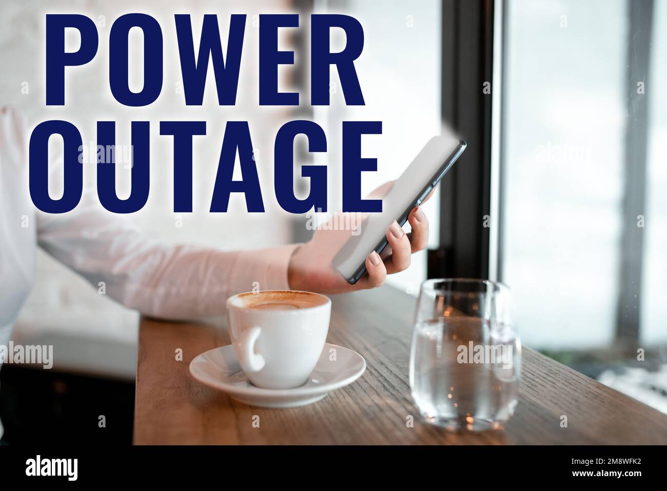 Hand writing sign Power Outage. Word for The ability to influence peers ...