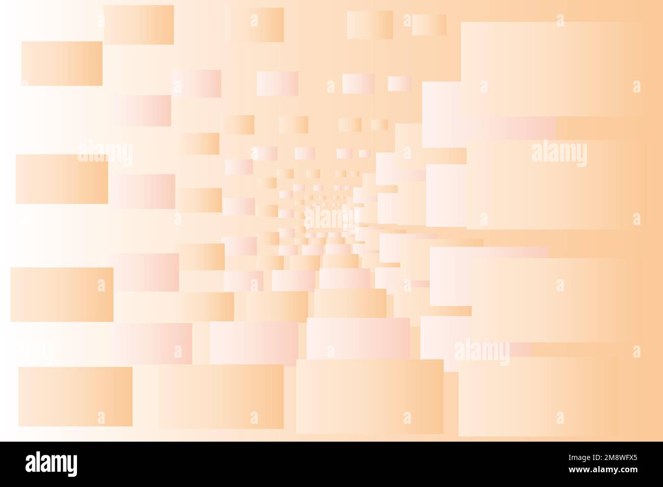 Pastel background of squares with decreasing perspective. Vector ...
