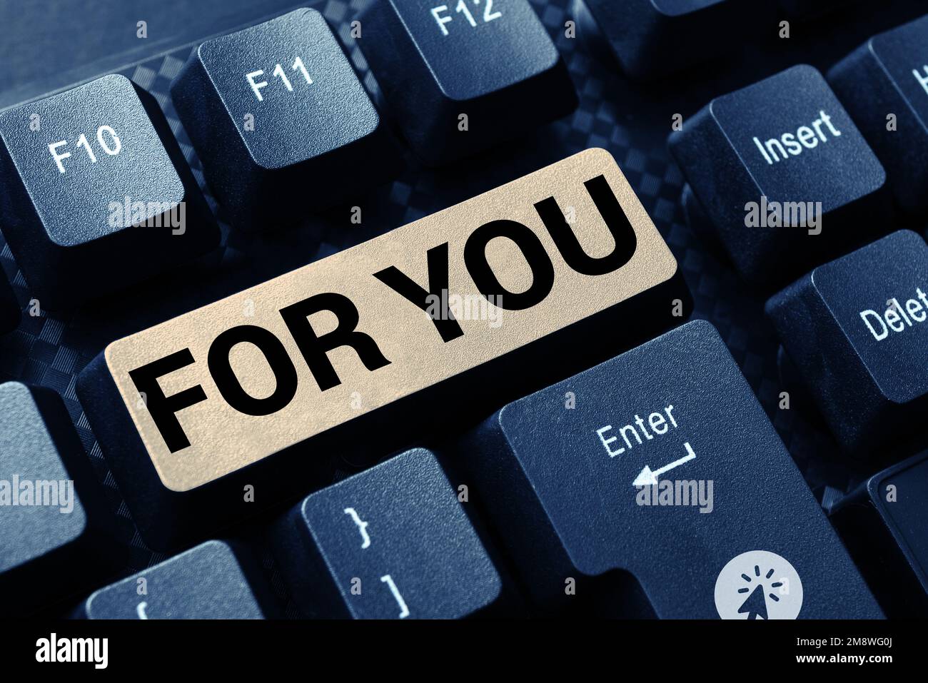 Text sign showing For You. Business concept Gift specially made special ...