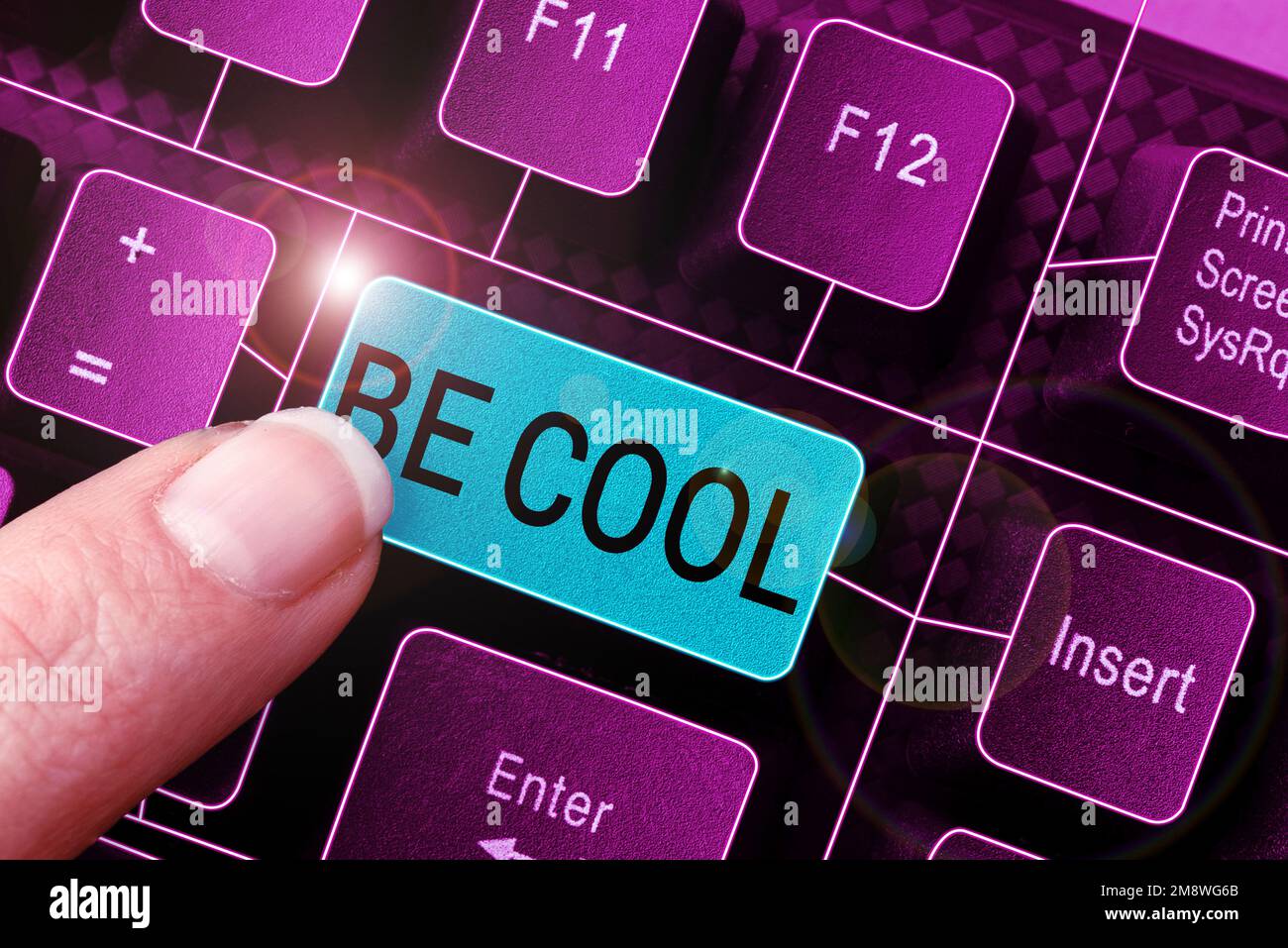 Text sign showing Be Cool. Word Written on Have a good attitude be ...