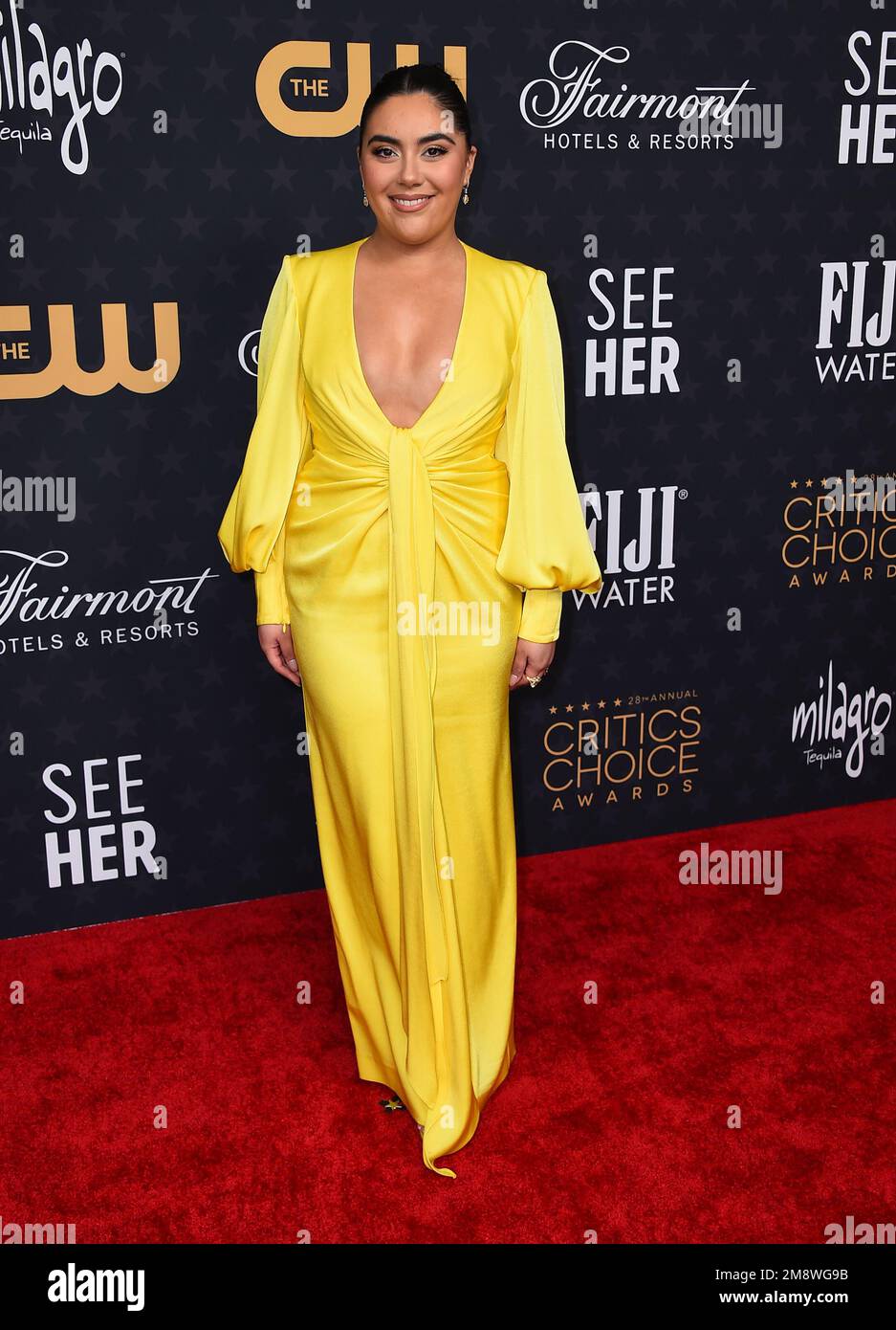 Emily Uribe arrives at the 28th annual Critics Choice Awards at The ...