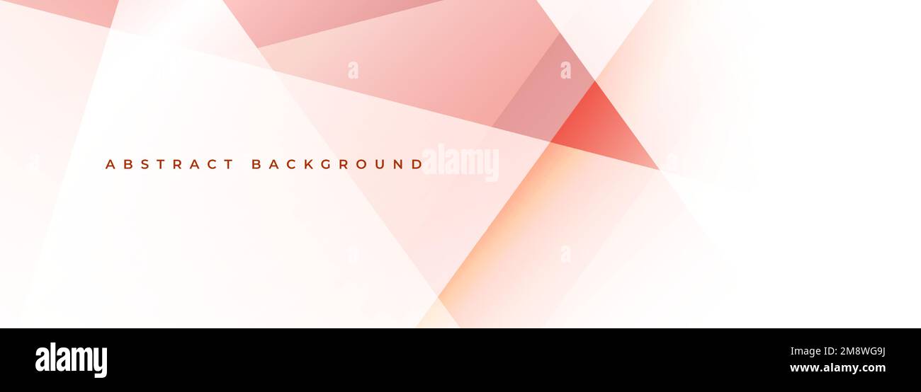 Pastel pink and cream colored modern abstract wide banner with ...