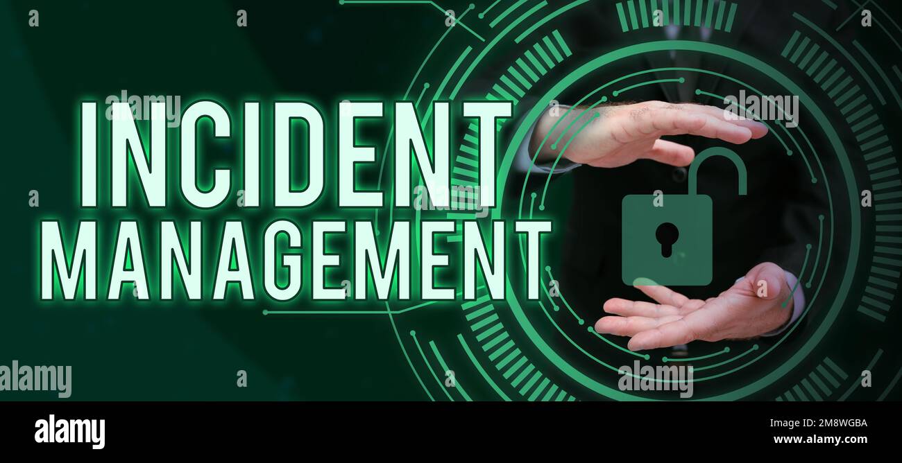 Sign displaying Incident Management. Business idea Process to return ... Sign displaying Incident Management. Business idea Process to return ...