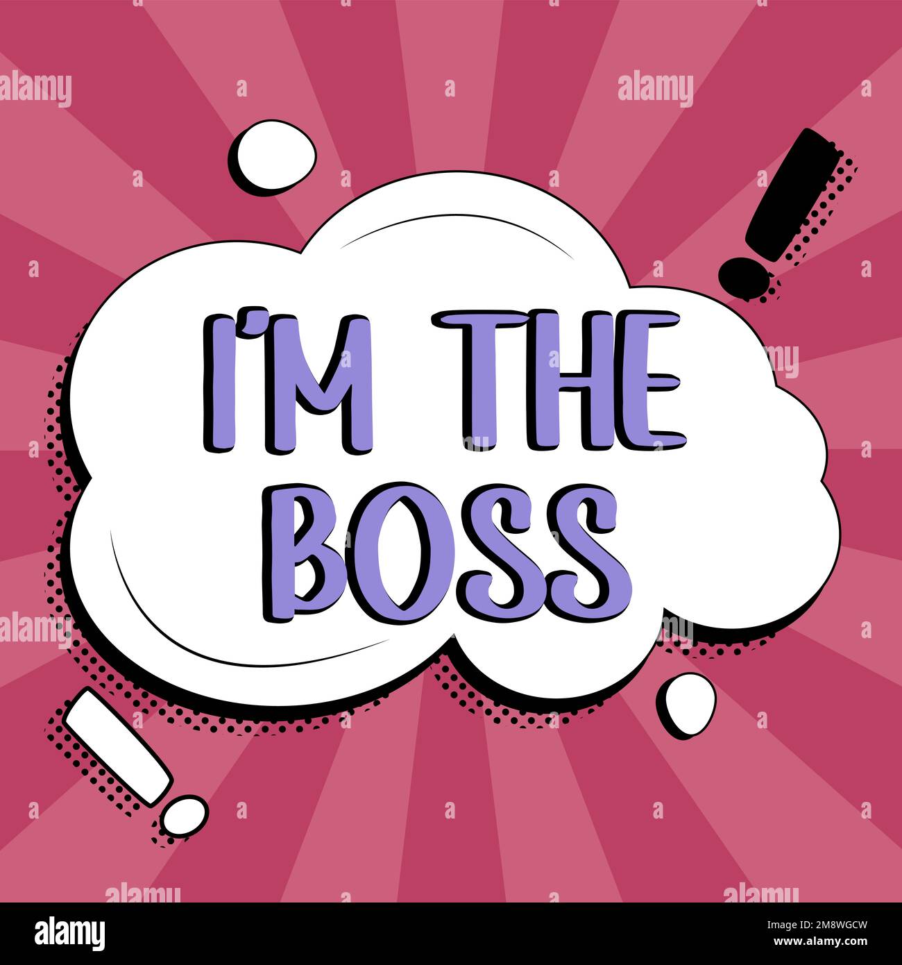 Inspiration showing sign I'M The Boss. Concept meaning Be the one that ...