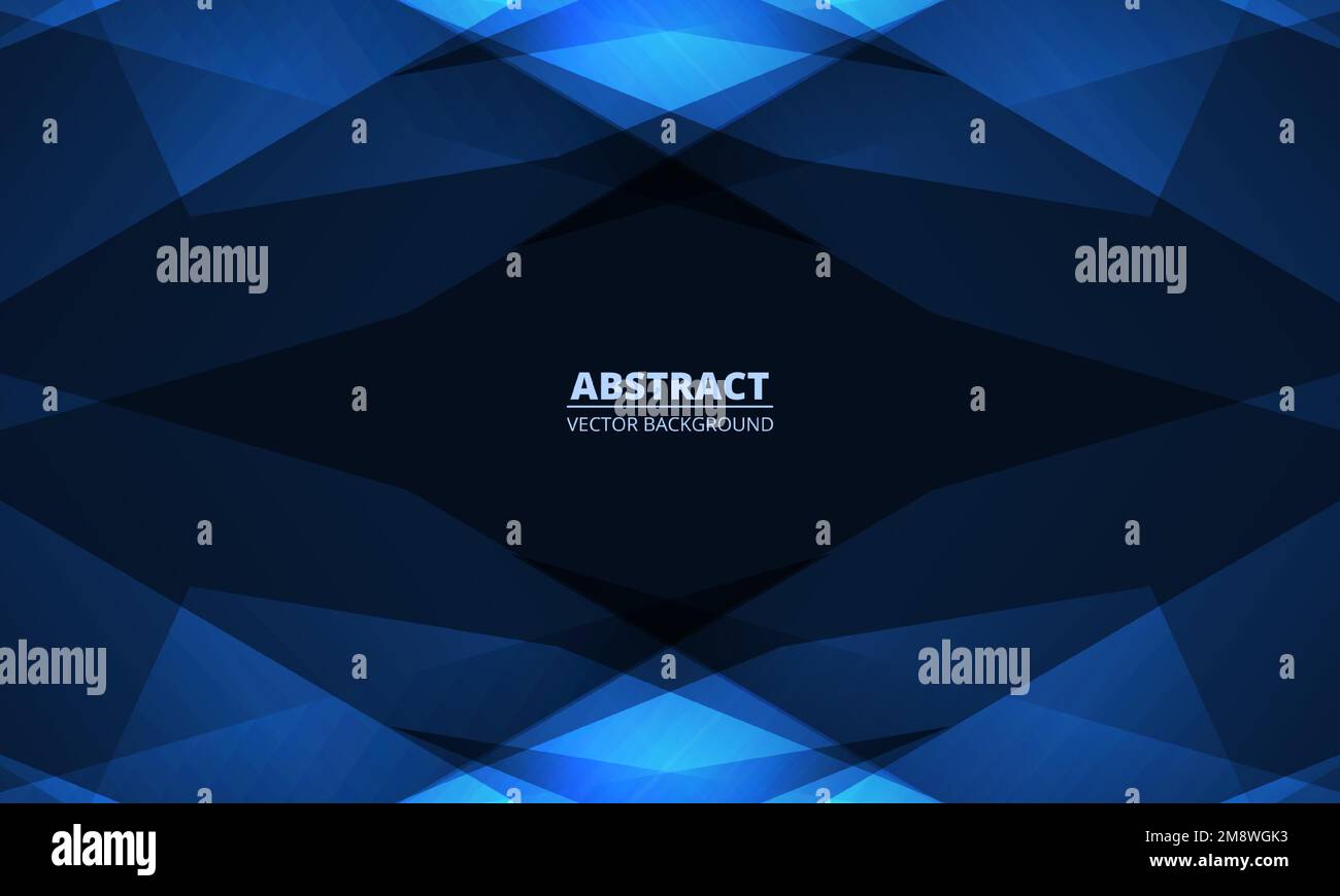 Blue modern trendy abstract background with diagonal geometric shapes ...