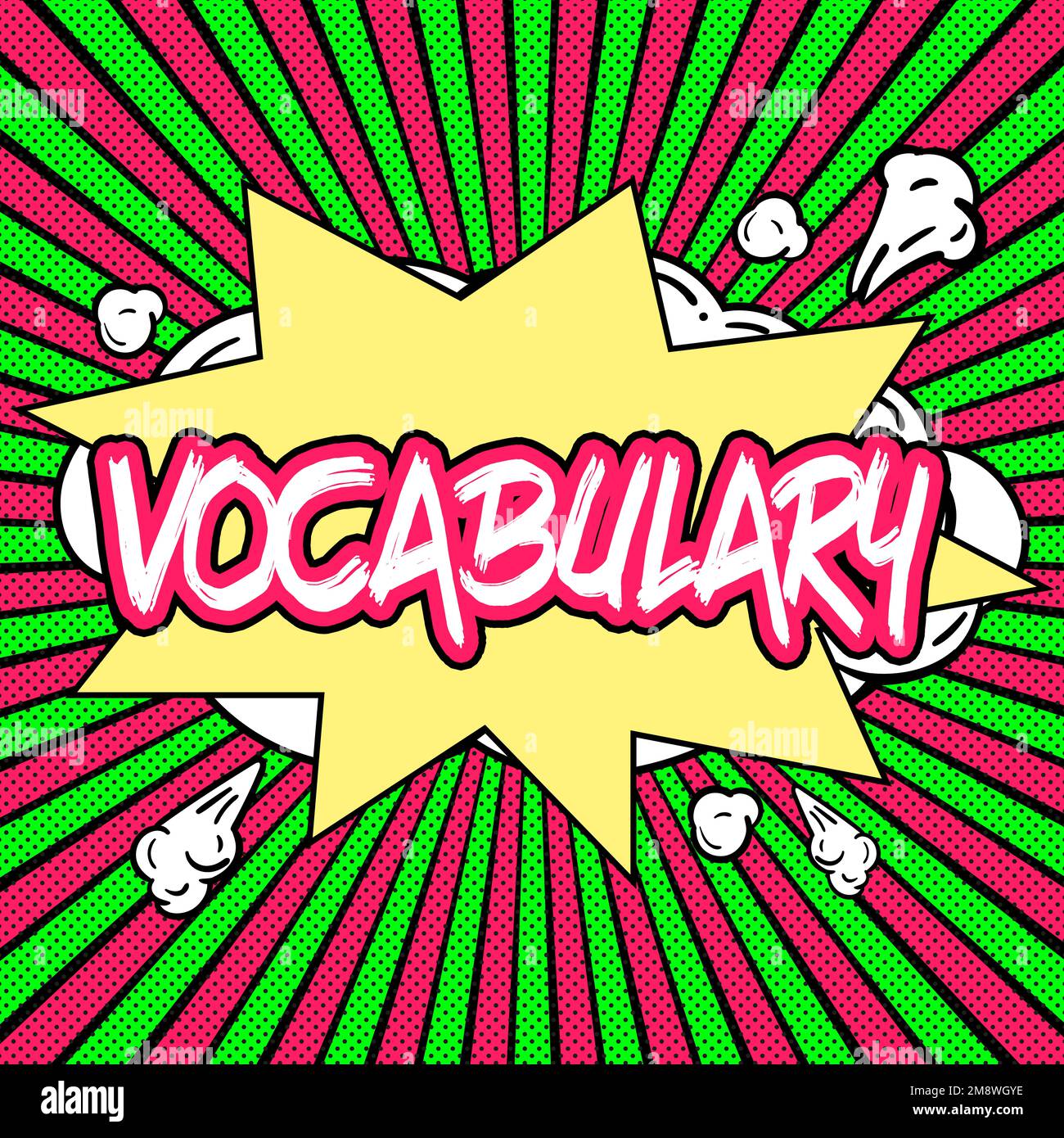 Text showing inspiration Vocabulary. Concept meaning collection of ...