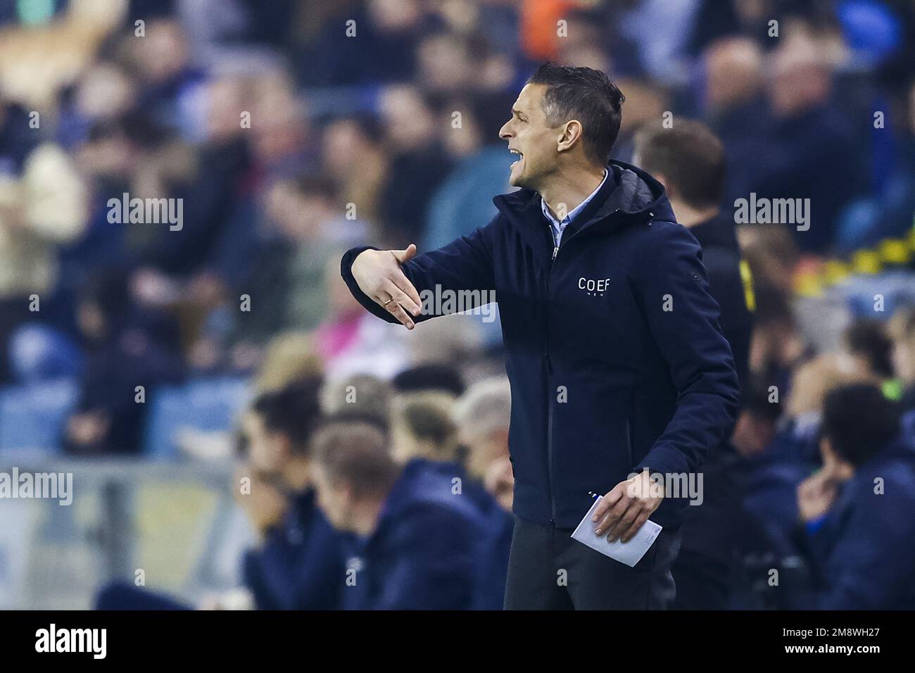 ARNHEM - NEC Nijmegen coach Rogier Meijer during the Dutch premier ...